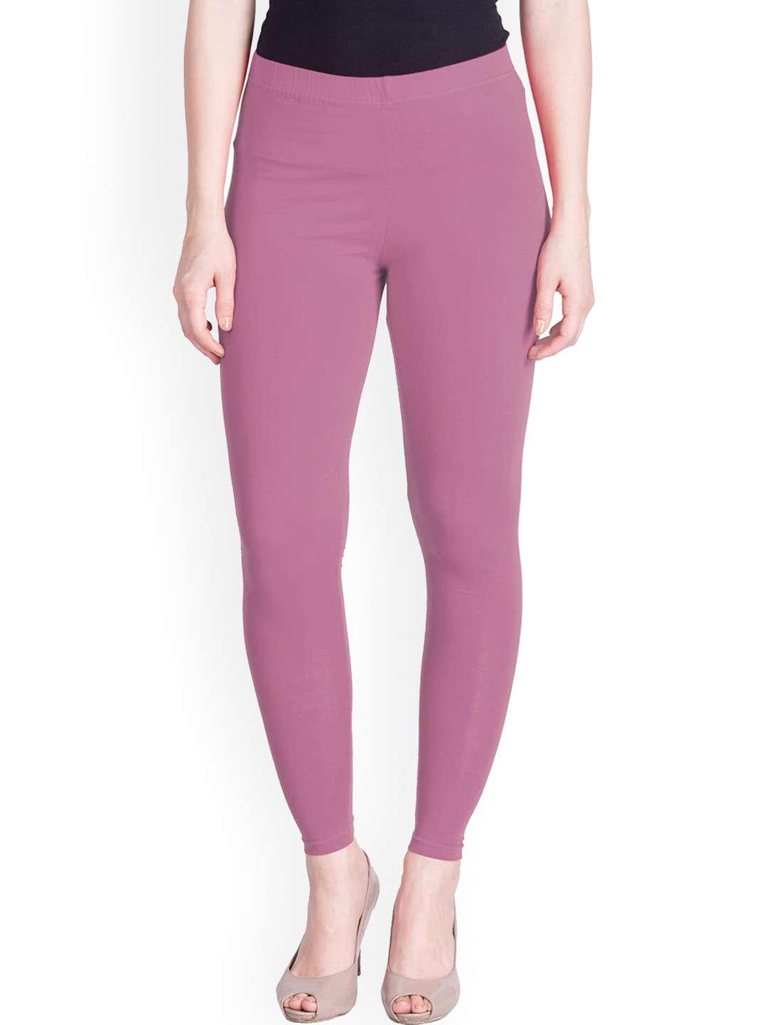 Buy LYRA Women Lavender Solid Ankle Length Leggings - Leggings for Women 20517662 | Myntra