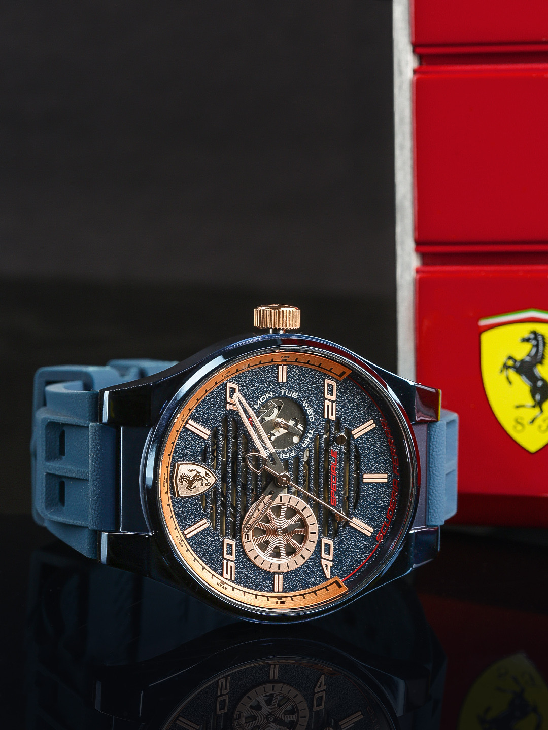 Buy SCUDERIA FERRARI Men Navy Speciale Multifunction Analogue Watch ...