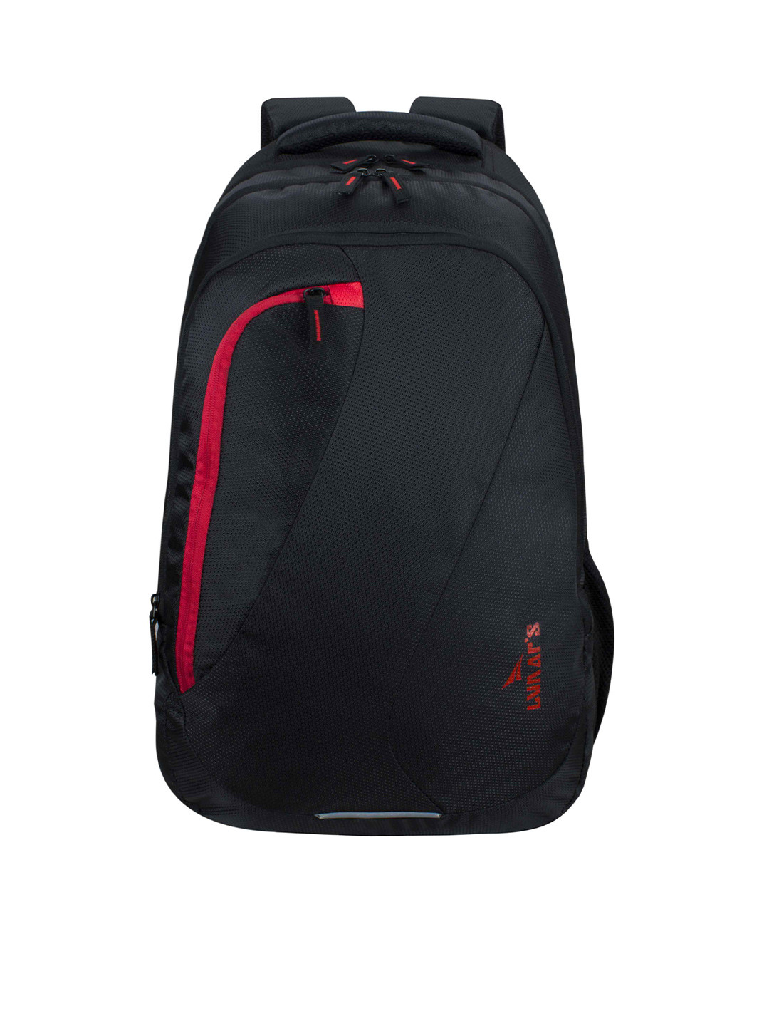 Buy LUNAR'S Unisex Black & Red Embroidered Backpack - Backpacks for ...