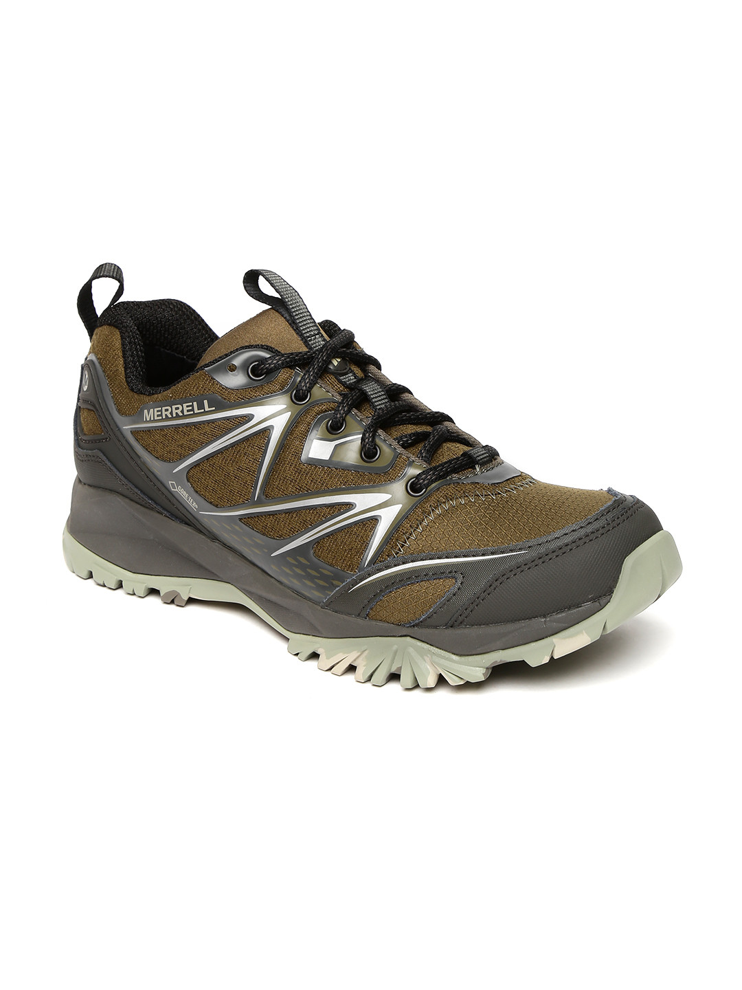 Buy Merrell Men Olive Green CAPRA BOLT GTX Trekking Shoes - Sports ...