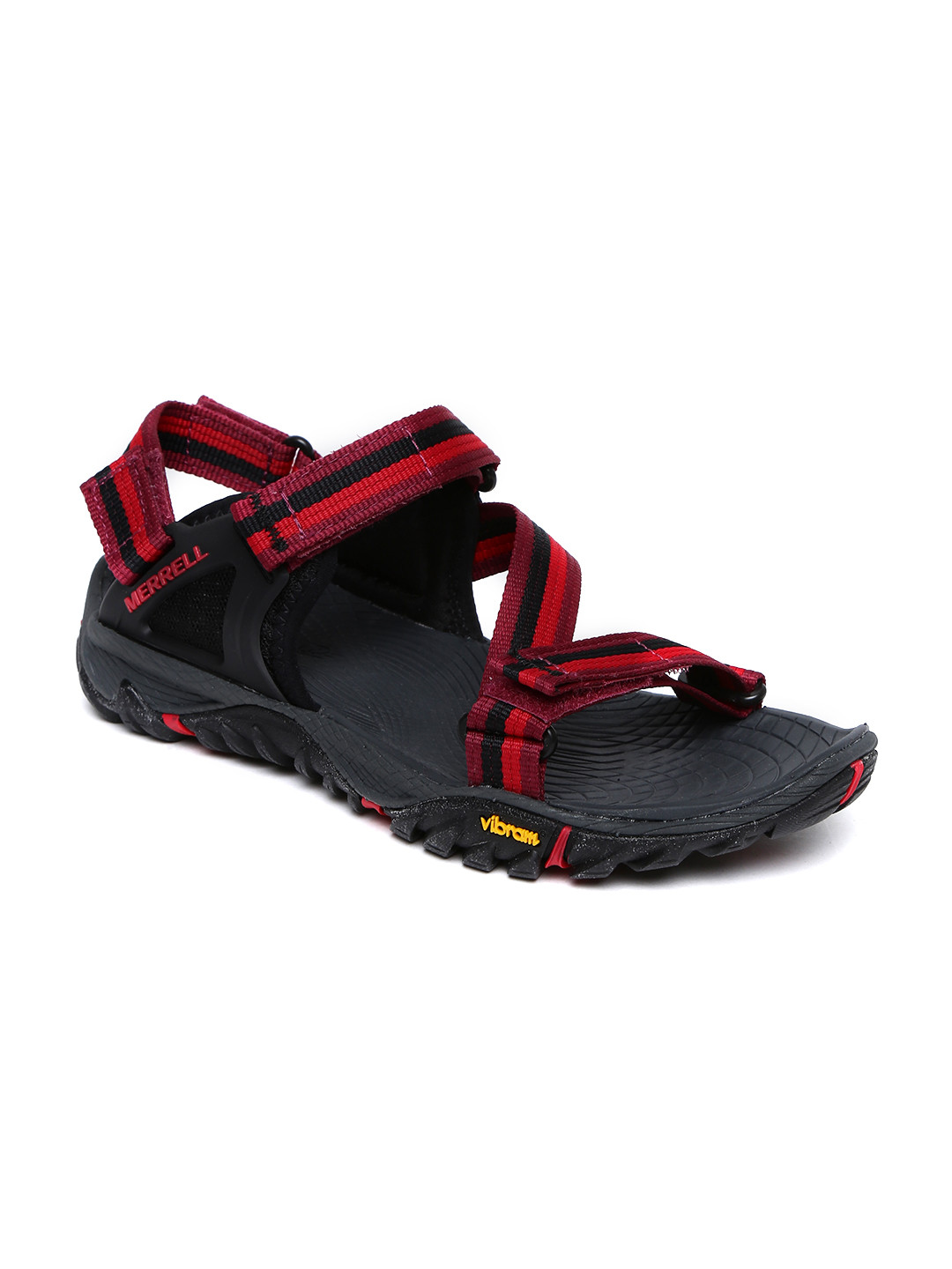 Buy Merrell Women Red & Black All Out Blaze Web Sports Sandals ...