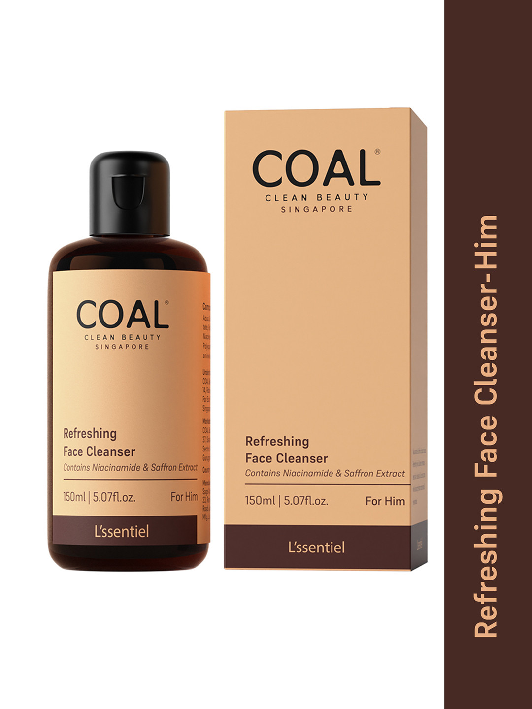 Buy COAL CLEAN BEAUTY Men Refreshing Face Cleanser 150 Ml - Face Wash ...