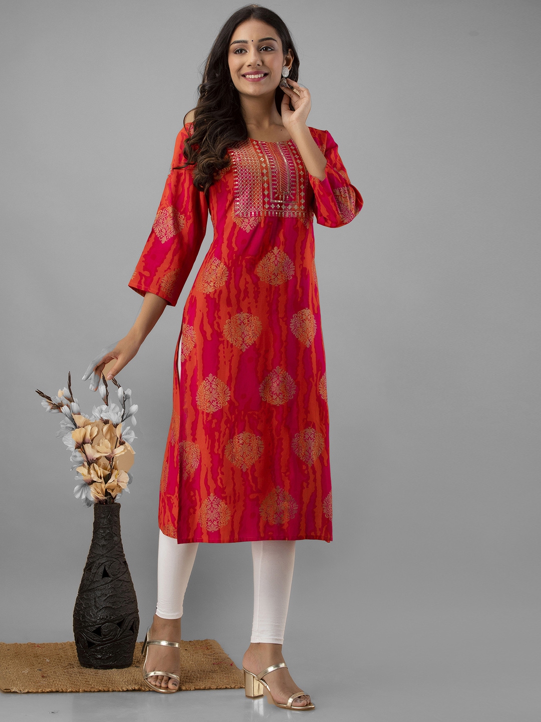Buy NAYRAH Women Red Ethnic Motifs Yoke Design Kurta - Kurtas for Women ... Buy NAYRAH Women Red Ethnic Motifs Yoke Design Kurta - Kurtas for Women ...