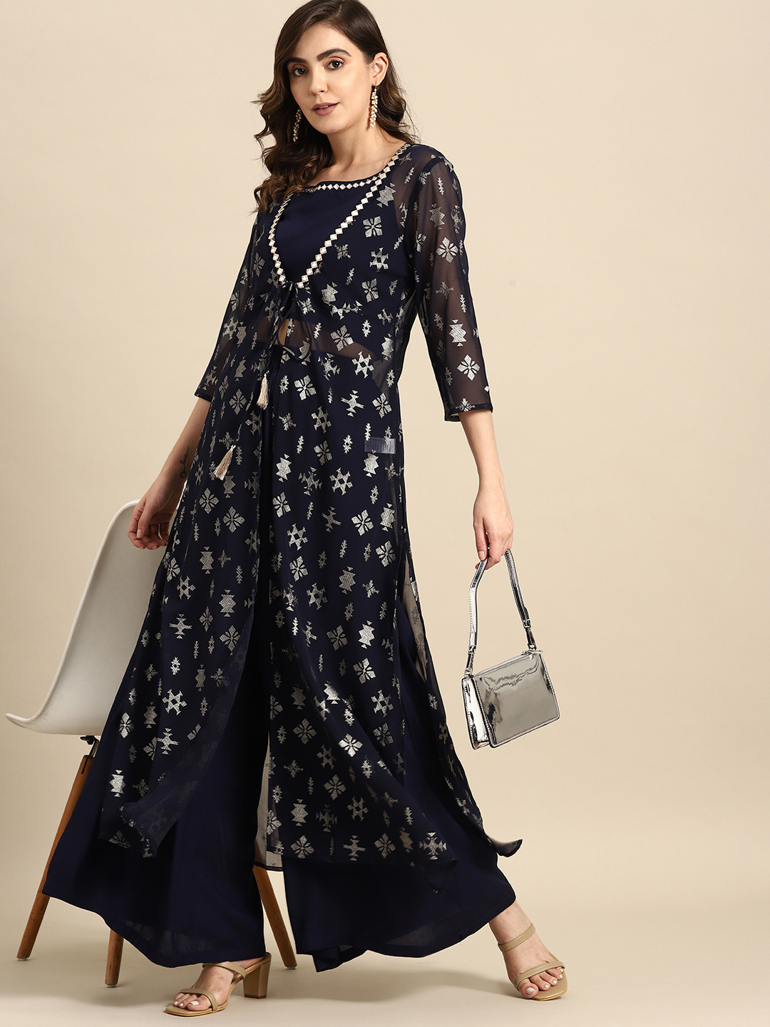 Buy All About You Women Solid Ethnic Co Ords With Jacket - Co Ords for Women 20557866 | Myntra