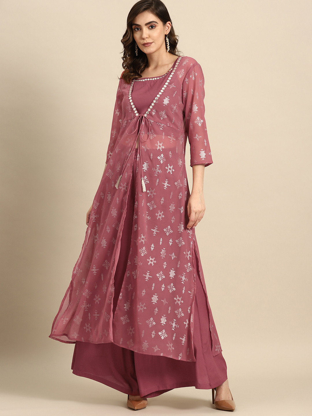 Buy All About You Women Solid Ethnic Co Ords With Jacket - Co Ords for Women 20557928 | Myntra