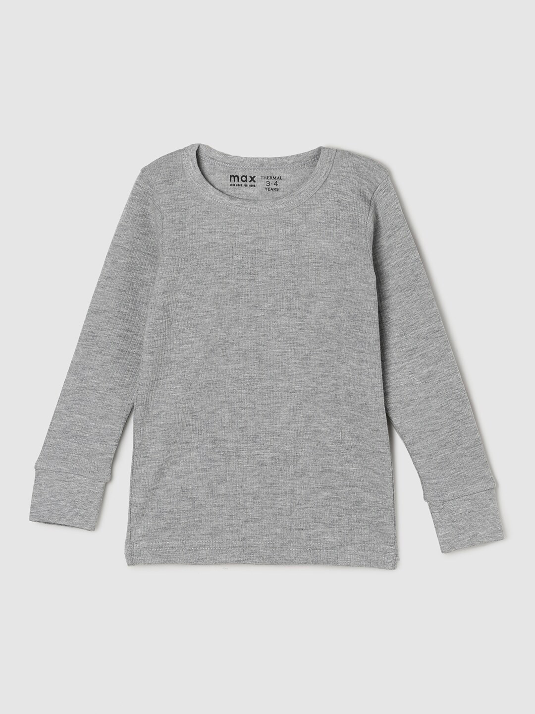Buy Max Boys Grey Melange Cotton T Shirt - Tshirts for Boys 20561538 ...