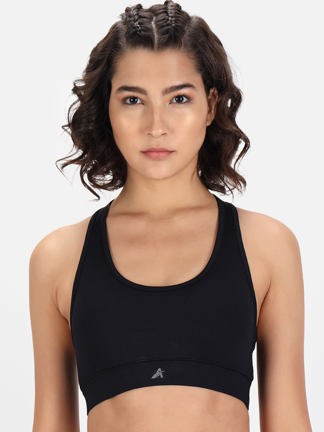 Buy ATHLISIS Black Bralette Lightly Padded Workout Bra AWBT.020 - Bra ...