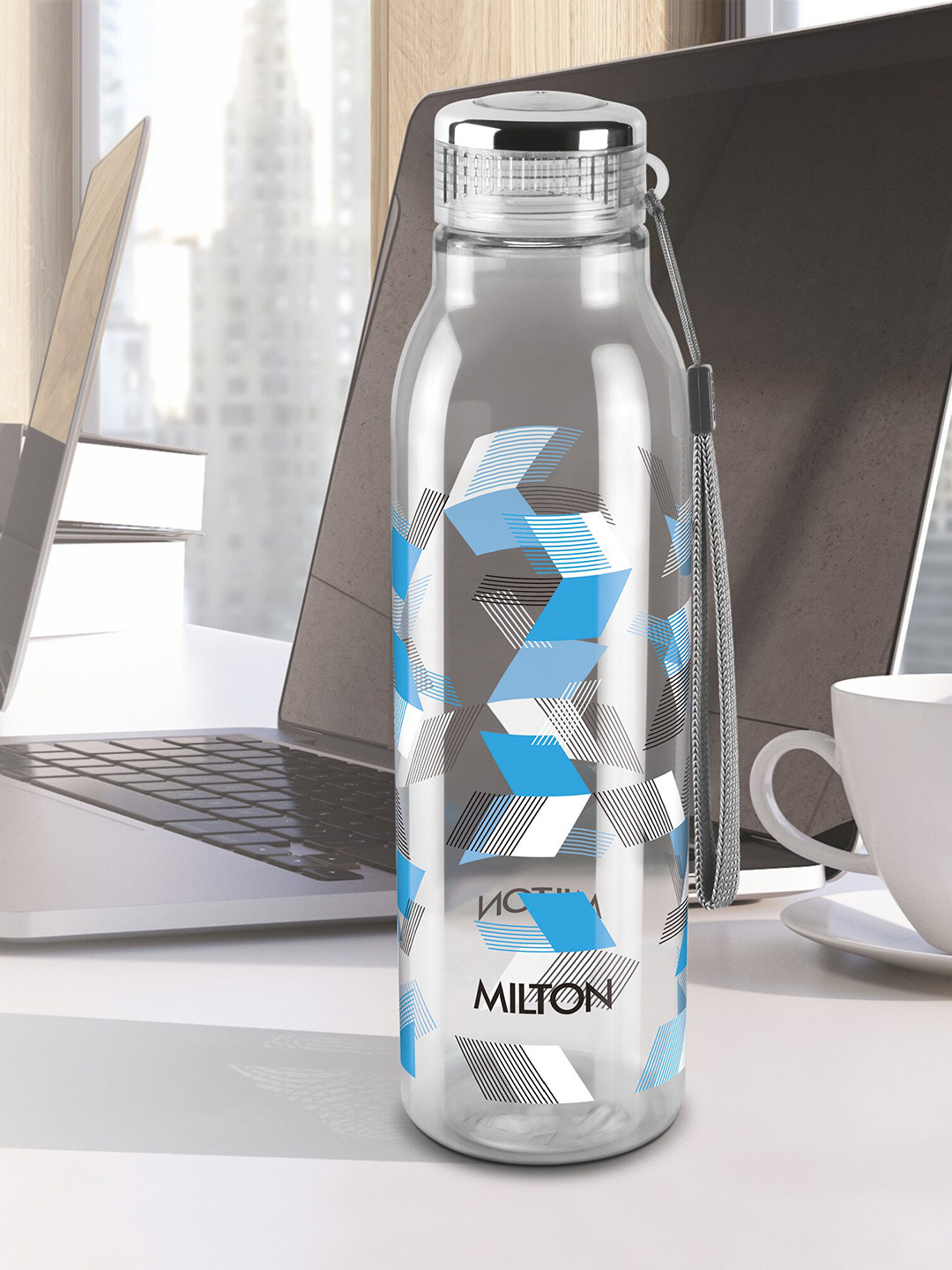 Buy Milton Set Of 4 Blue Helix 1000 Leak Proof BPA Free Water Bottles 1 ...