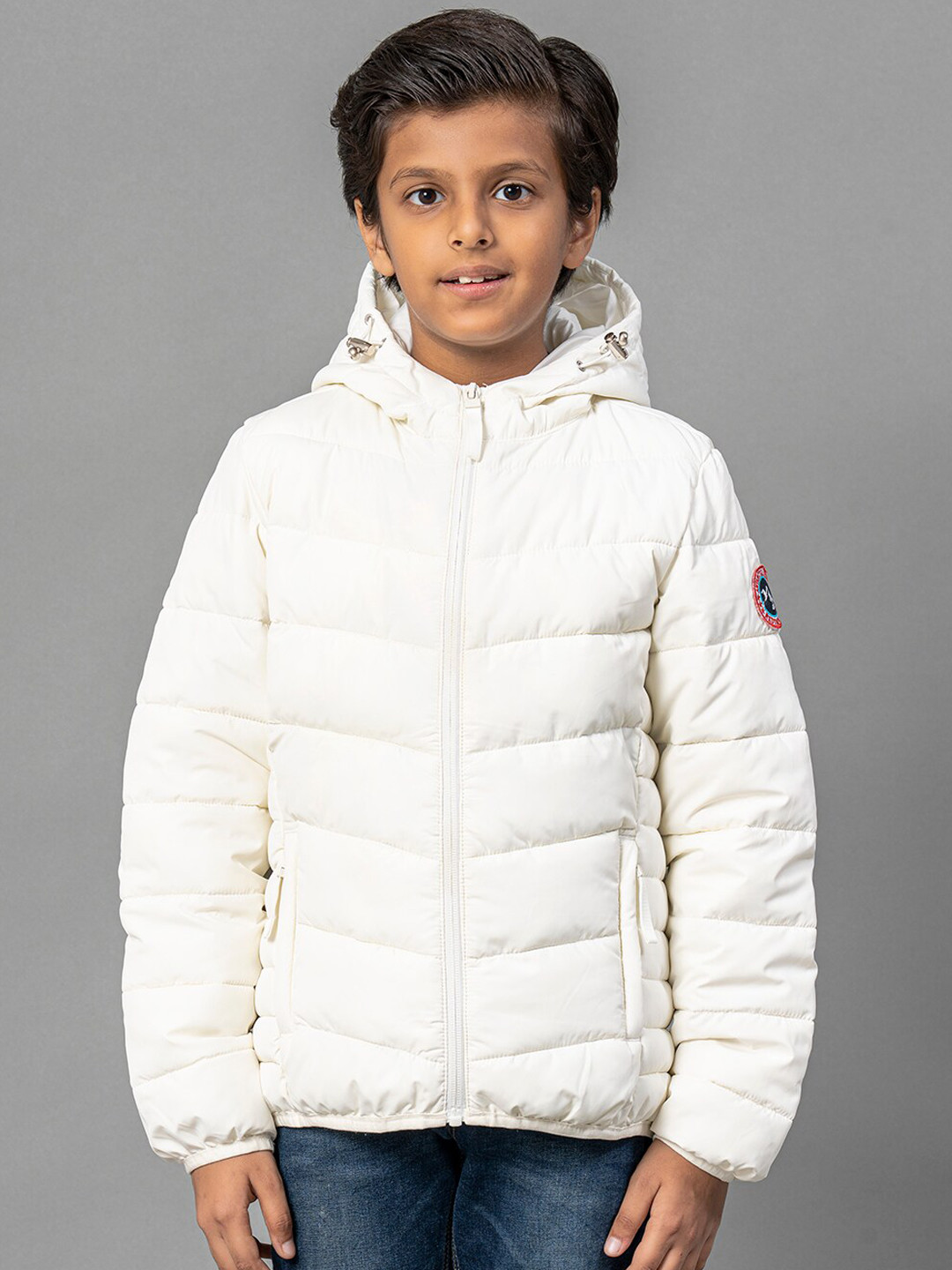 Buy Red Tape Kids Off White Padded Jacket - Jackets for Unisex Kids ...