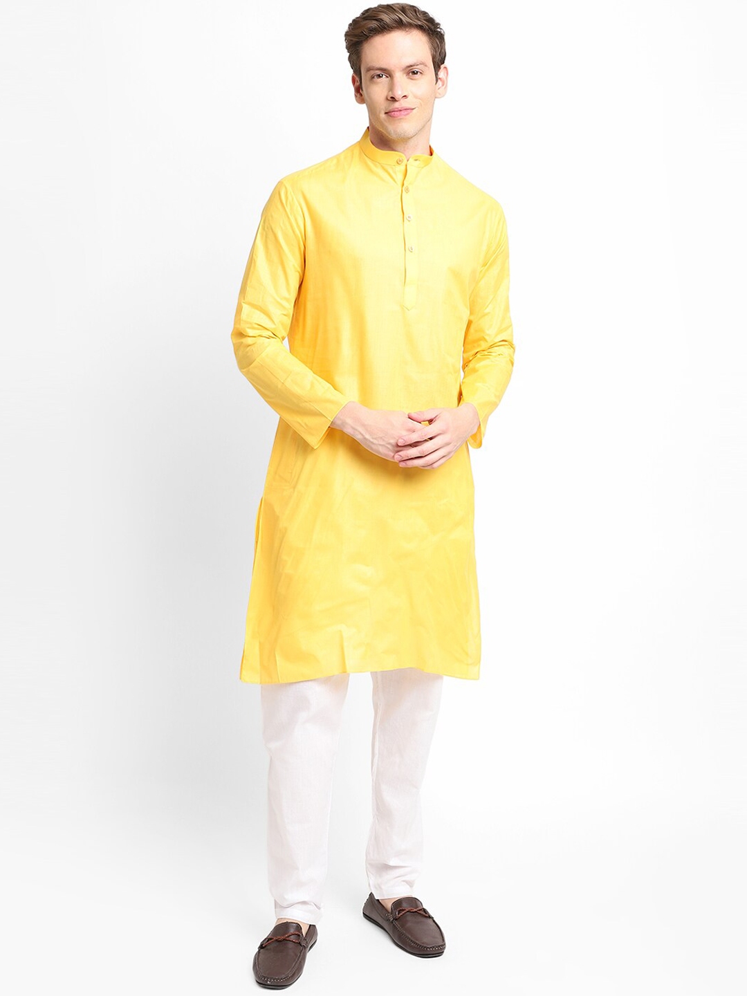 Buy Devoiler Men Yellow Kurta Kurtas For Men 20576122 Myntra
