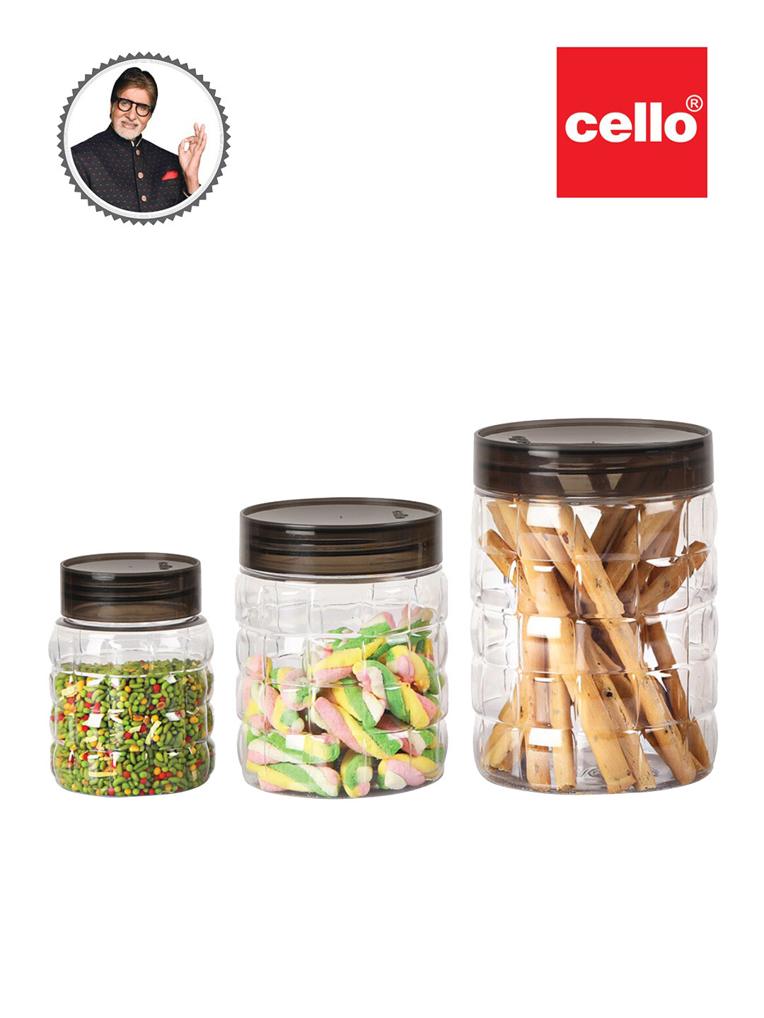 Buy Cello Set Of 6 Checkers BPA Free Containers With Air Tight Lids ...