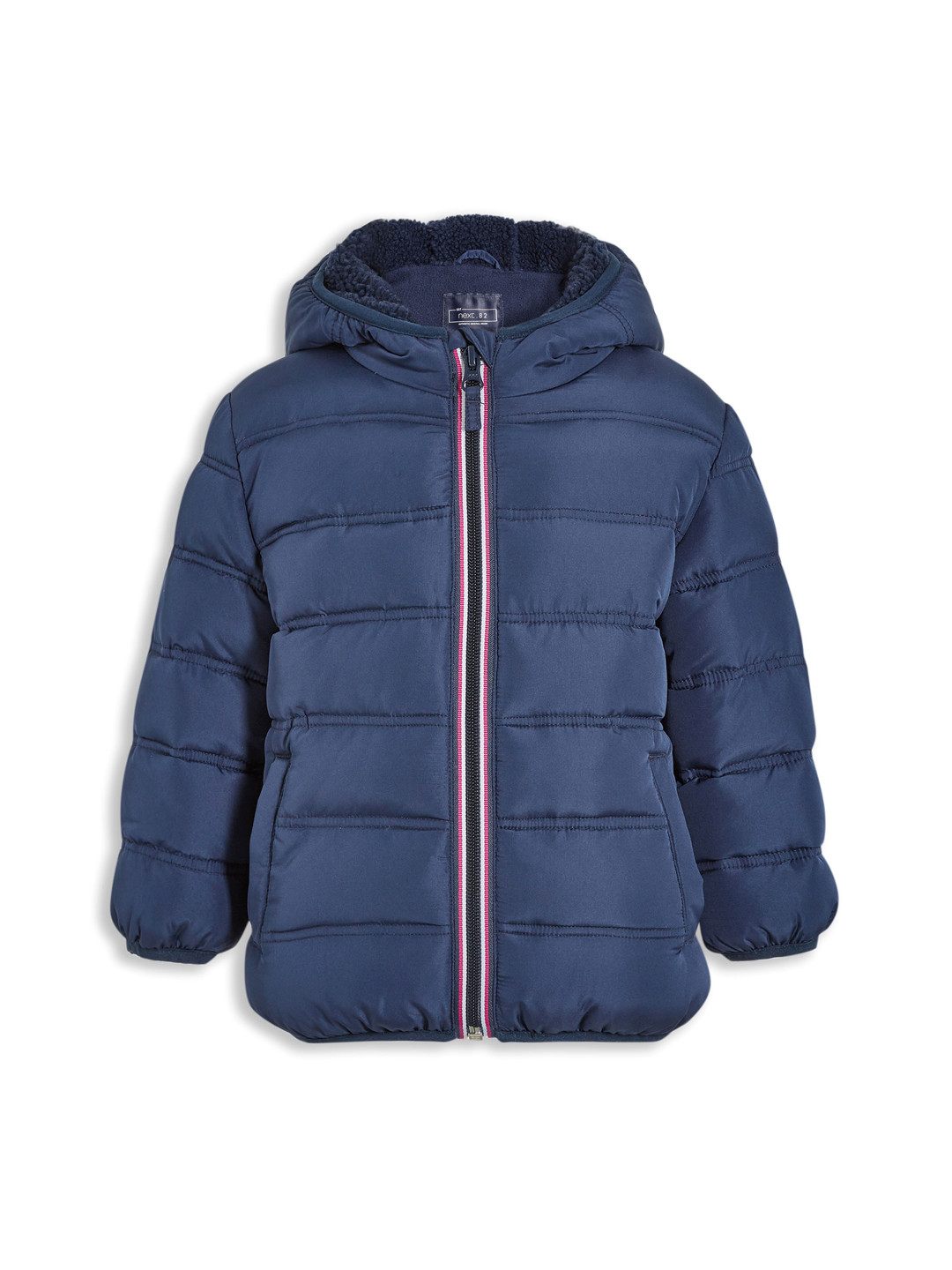 Buy Next Boys Navy Blue Solid Puffer Jacket - Jackets for Boys 2058674 ...