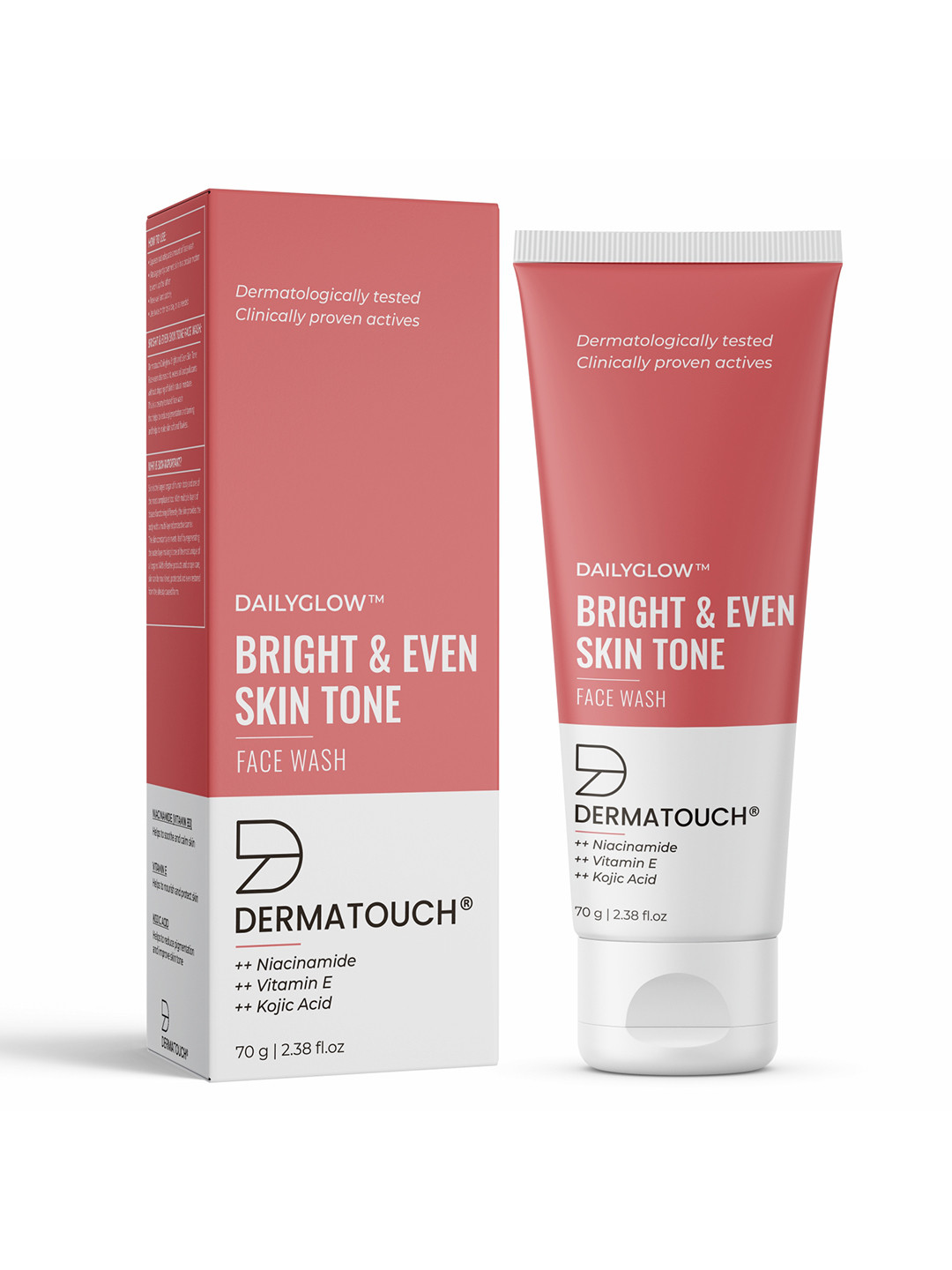 Buy Dermatouch White Dailyglow Bright & Even Skin Tone Face Wash 70g ...