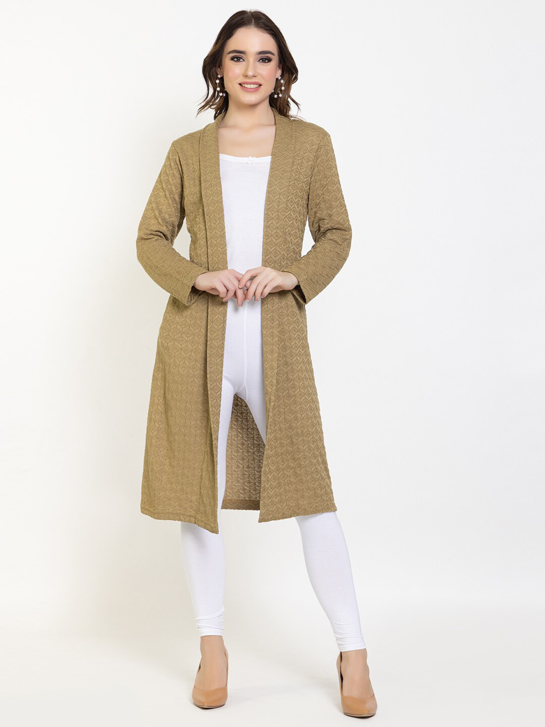 Buy KEIKO Women Beige Shrug - Shrug for Women 20597492 | Myntra