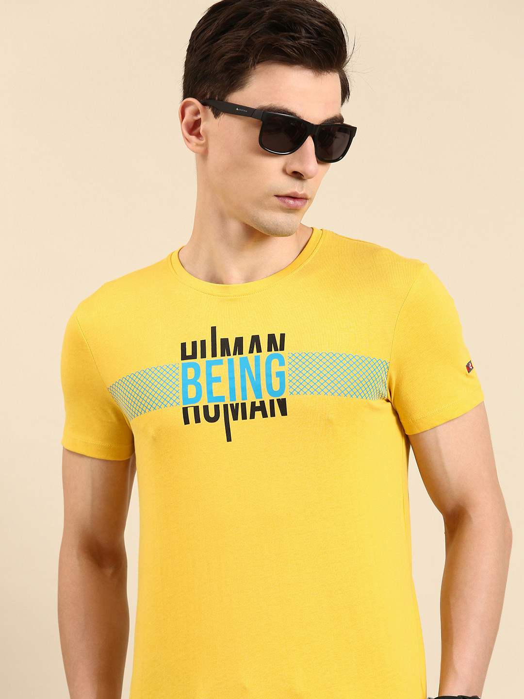 Buy Being Human Clothing Men Pure Cotton Typography Printed T Shirt ...