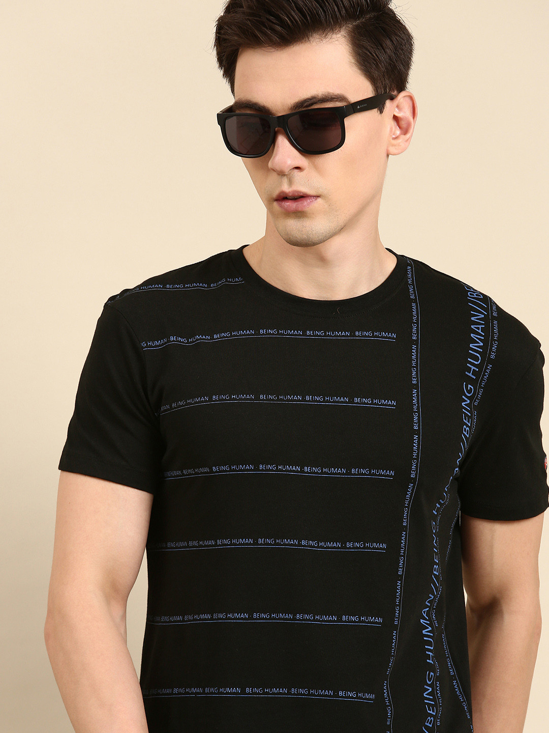 Buy Being Human Clothing Men Pure Cotton Typography Printed T Shirt ...