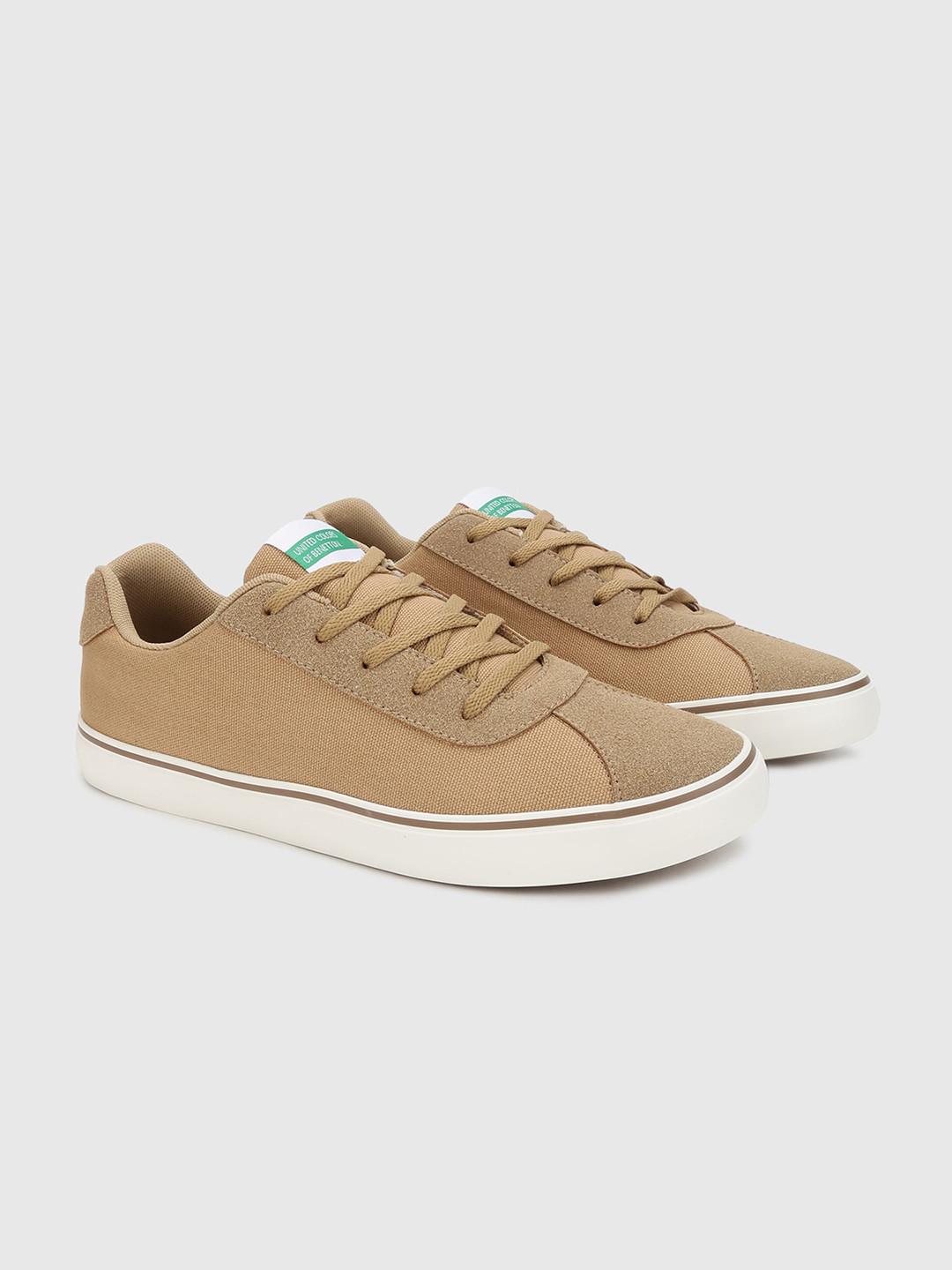 Buy United Colors Of Benetton Men Tan Sneakers - Casual Shoes for Men ...
