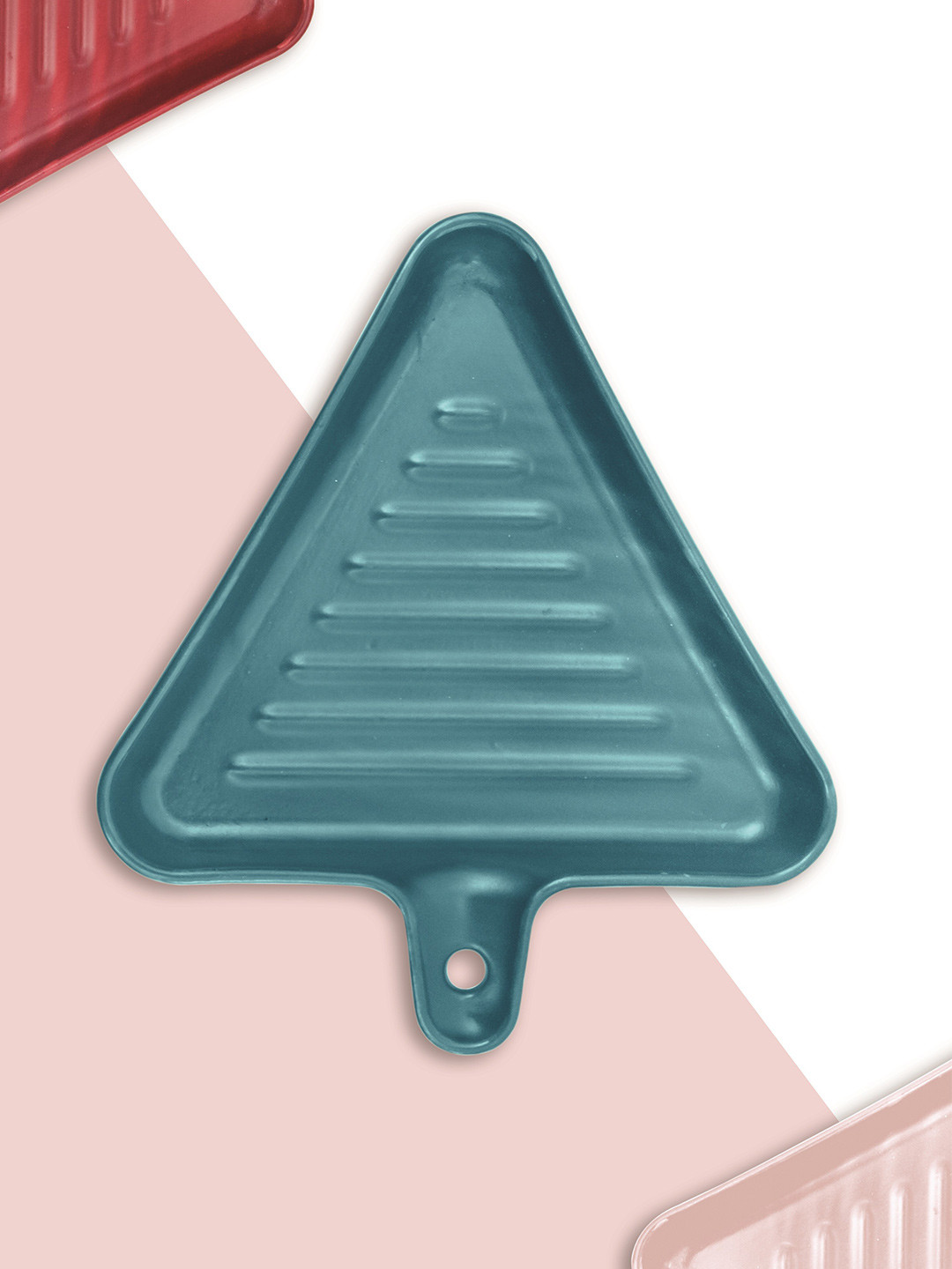 Buy CLAY CRAFT Blue Geometric Dishwasher & Microwave Safe Ceramic ...