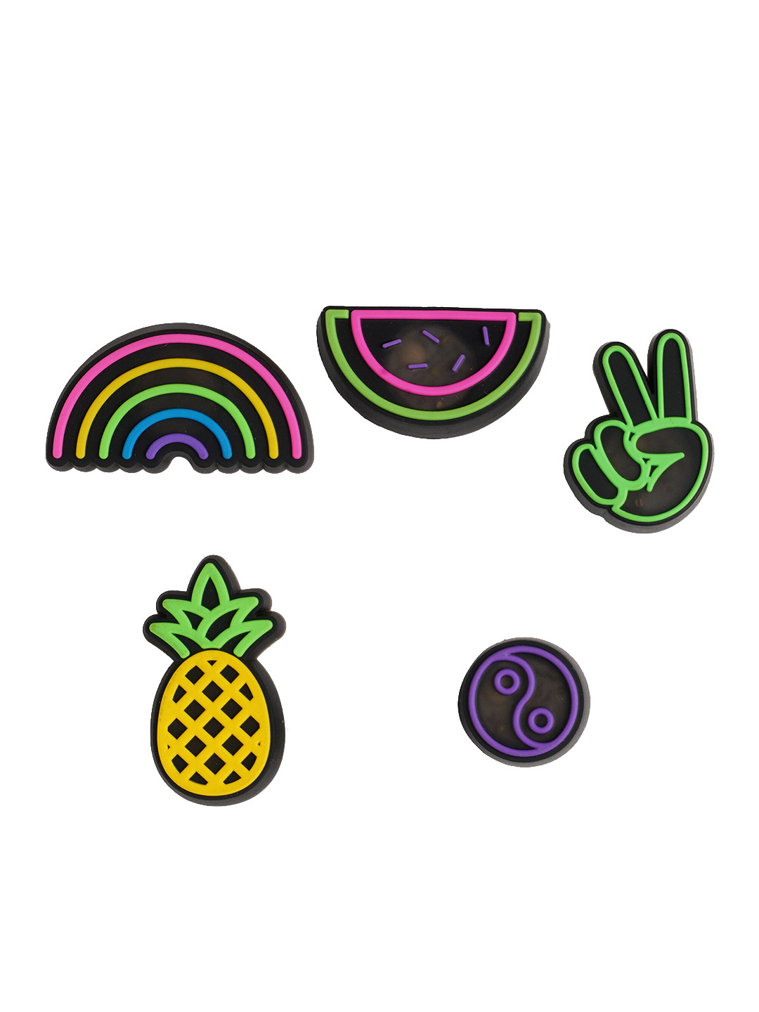 Buy Crocs Pack Of 5 LED Fun Jibbitz Shoe Charms - Jibbitz for Unisex ...
