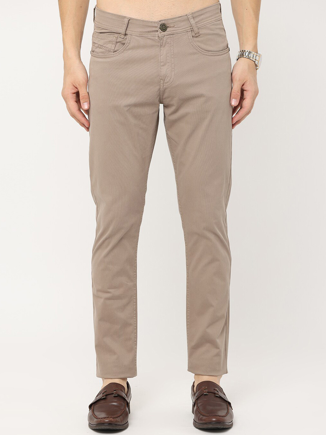 Buy Jean Cafe Men Camel Brown Jean Slim Fit Cotton Jeans - Jeans for ...