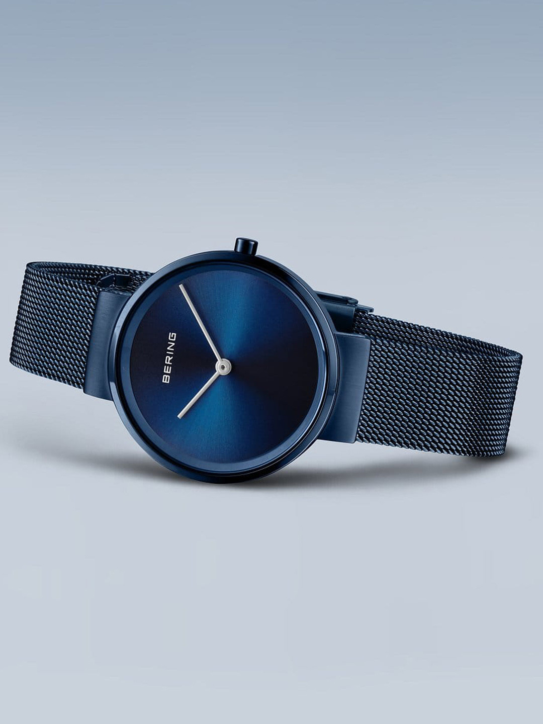 Buy BERING Women Blue Dial & Blue Stainless Steel Bracelet Style ...