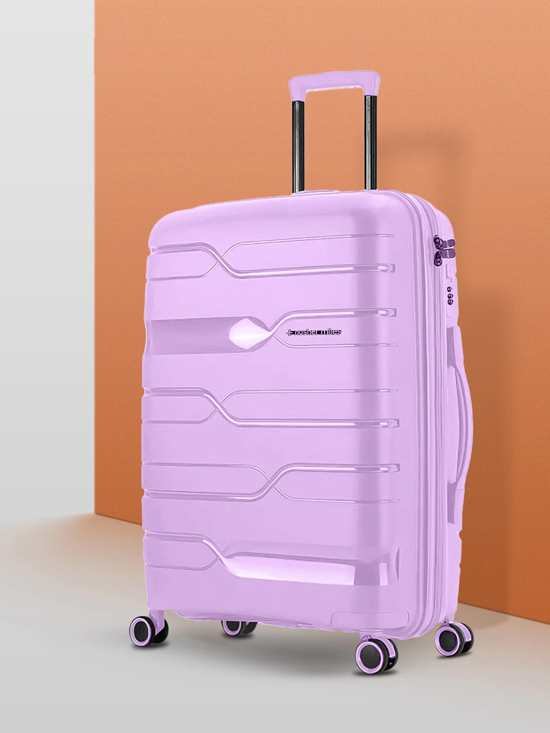 Buy Nasher Miles Paris Polypropylene Large Purple Trolley Bag 28 Inch ...