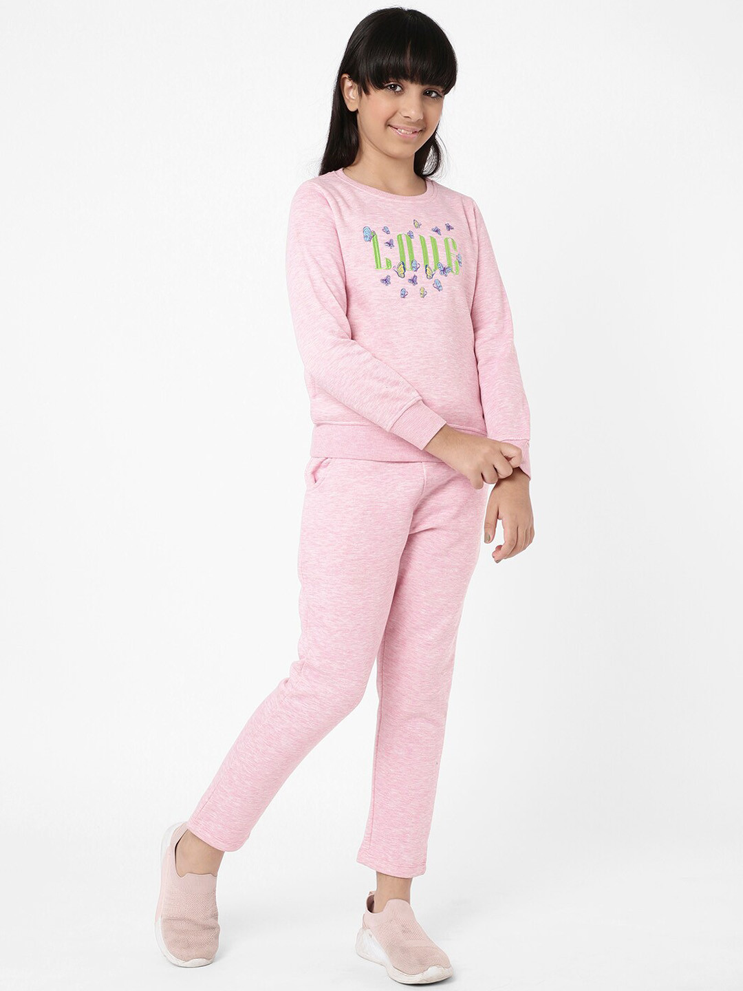 Buy Sweet Dreams Girls Pink Printed Tracksuits - Tracksuits for Girls ...