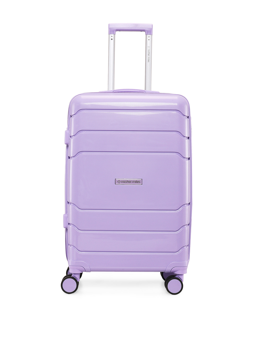 Buy Nasher Miles Purple Textured Hard Sided Cabin Trolley Suitcase ...