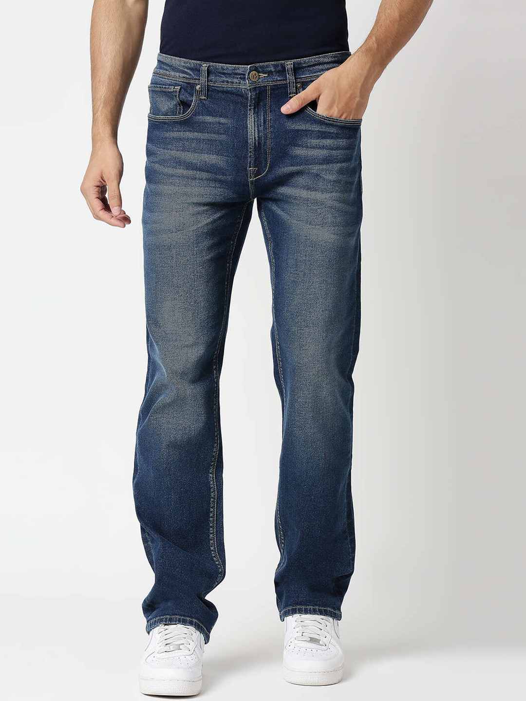 Buy Pepe Jeans Men Blue Kingston Relaxed Fit Heavy Fade Jeans - Jeans ...