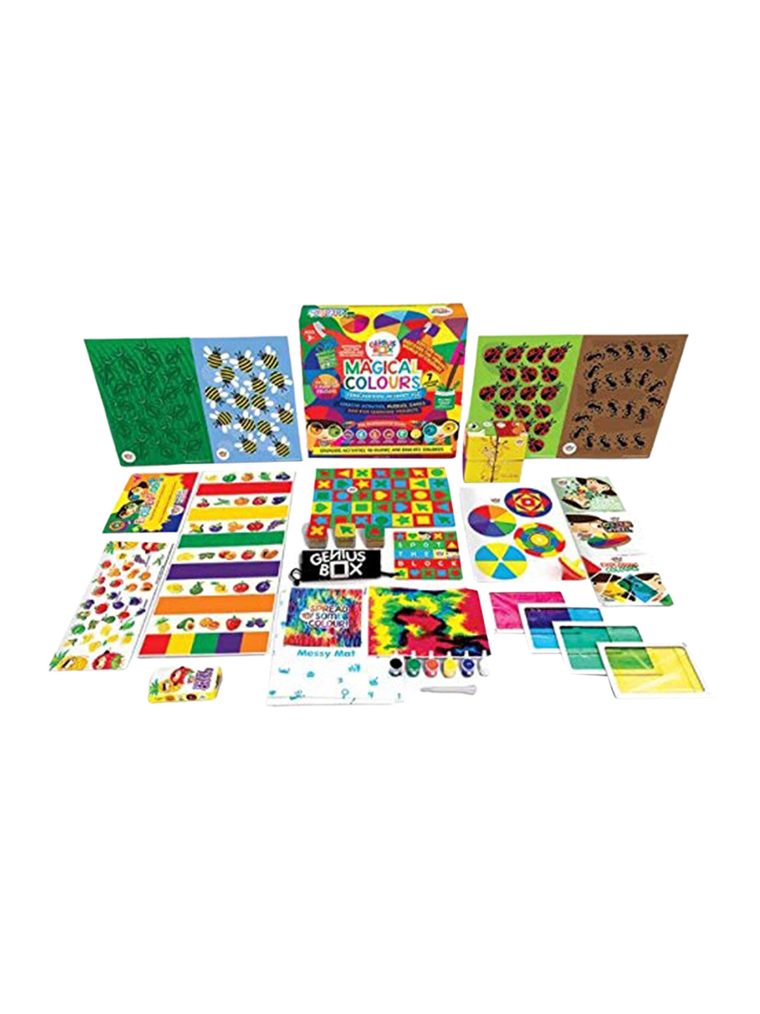 Buy Genius Box Unisex Kids Red & Blue Printed 7 In 1 Learning Kit ...