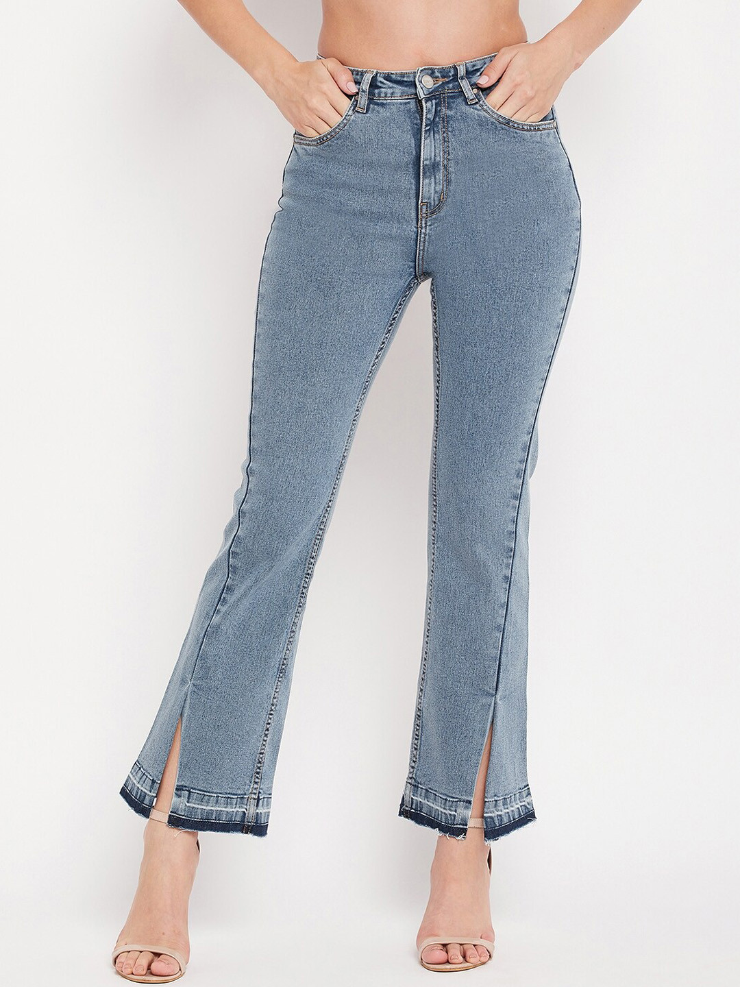 Buy Madame Women Blue Flared Jeans - Jeans for Women 20632818 | Myntra