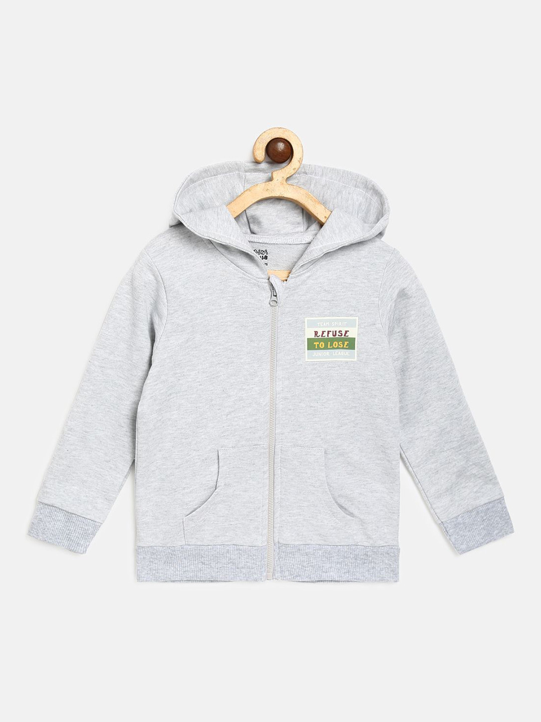 Buy MINI KLUB Boys Grey Lightweight Bomber Pure Cotton Jacket - Jackets ...