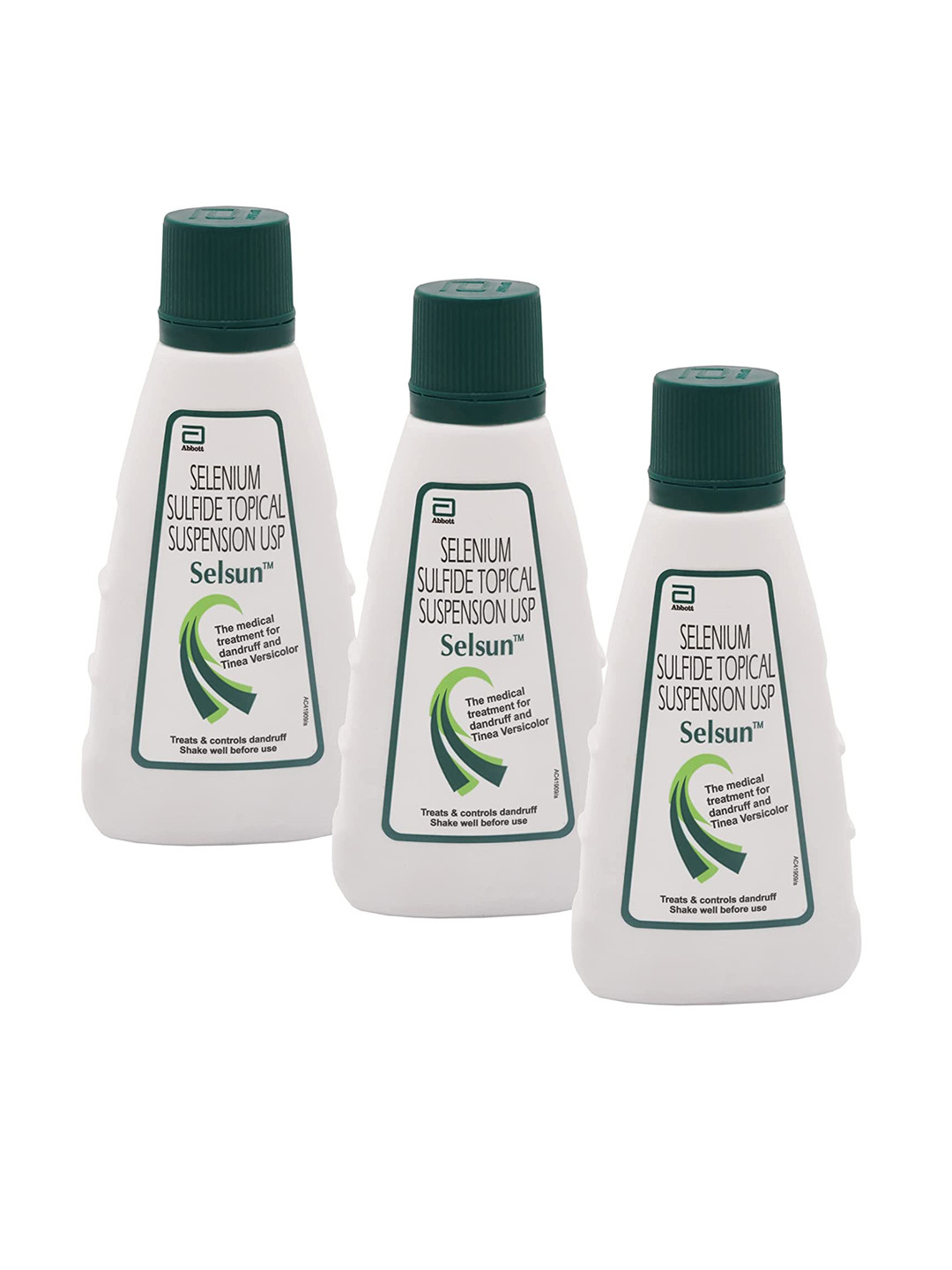 Buy Selsun Set Of 3 Suspension USP Anti Dandruff Shampoo 60 Ml Each ...