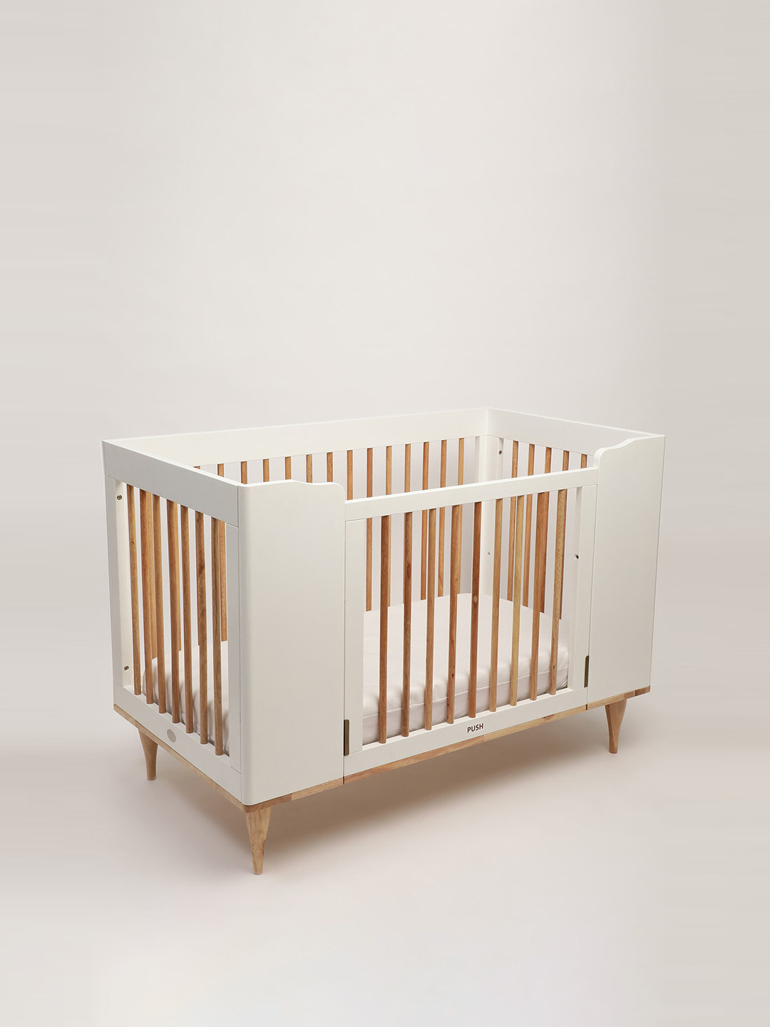 Buy MiArcus Kids White & Brown Solid Rubber Wood Cradles - Cradles for ...