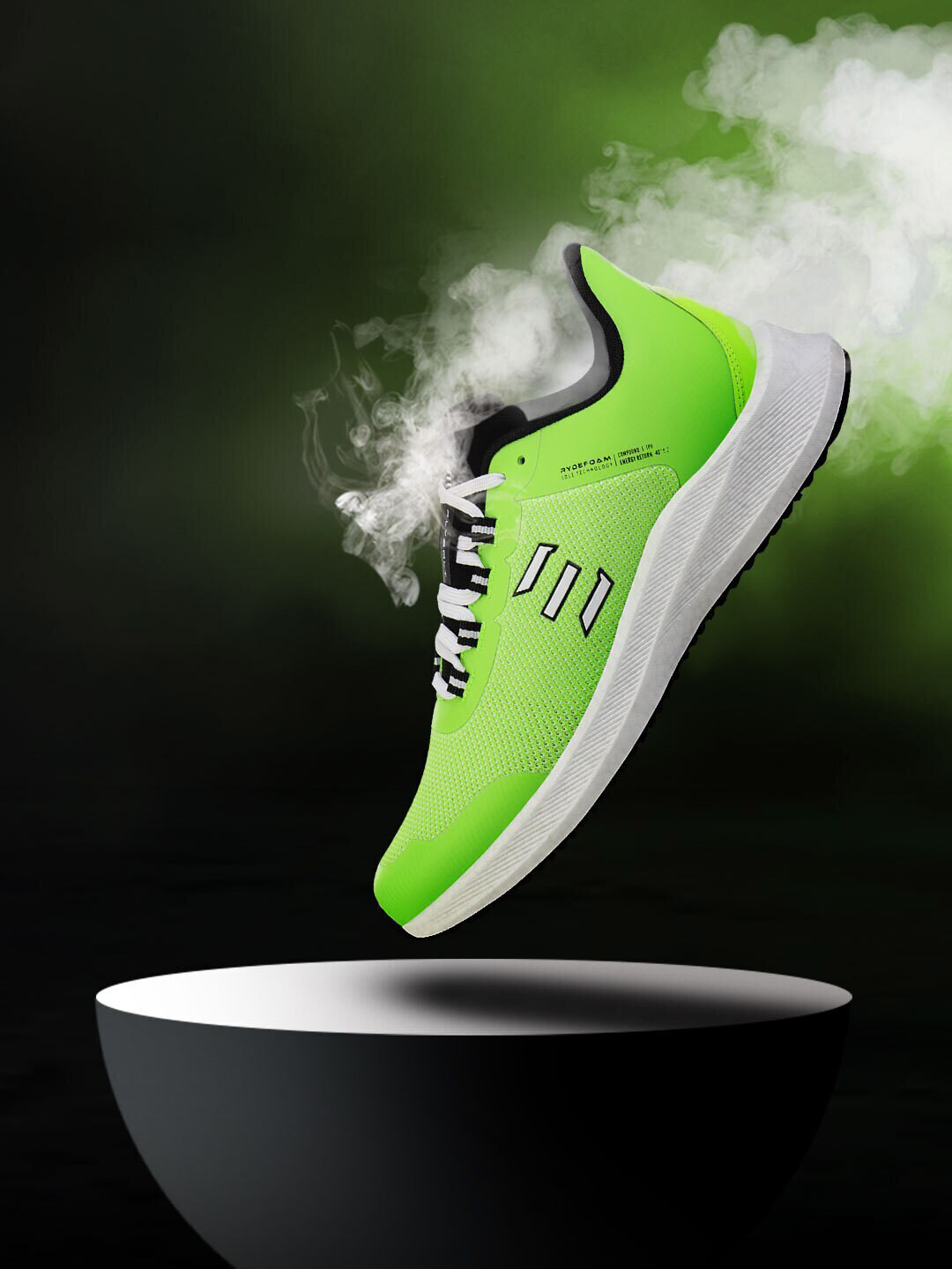 Buy ELEVAR Men Lime Green FLYBOLT Running Shoes - Sports Shoes for Men ...