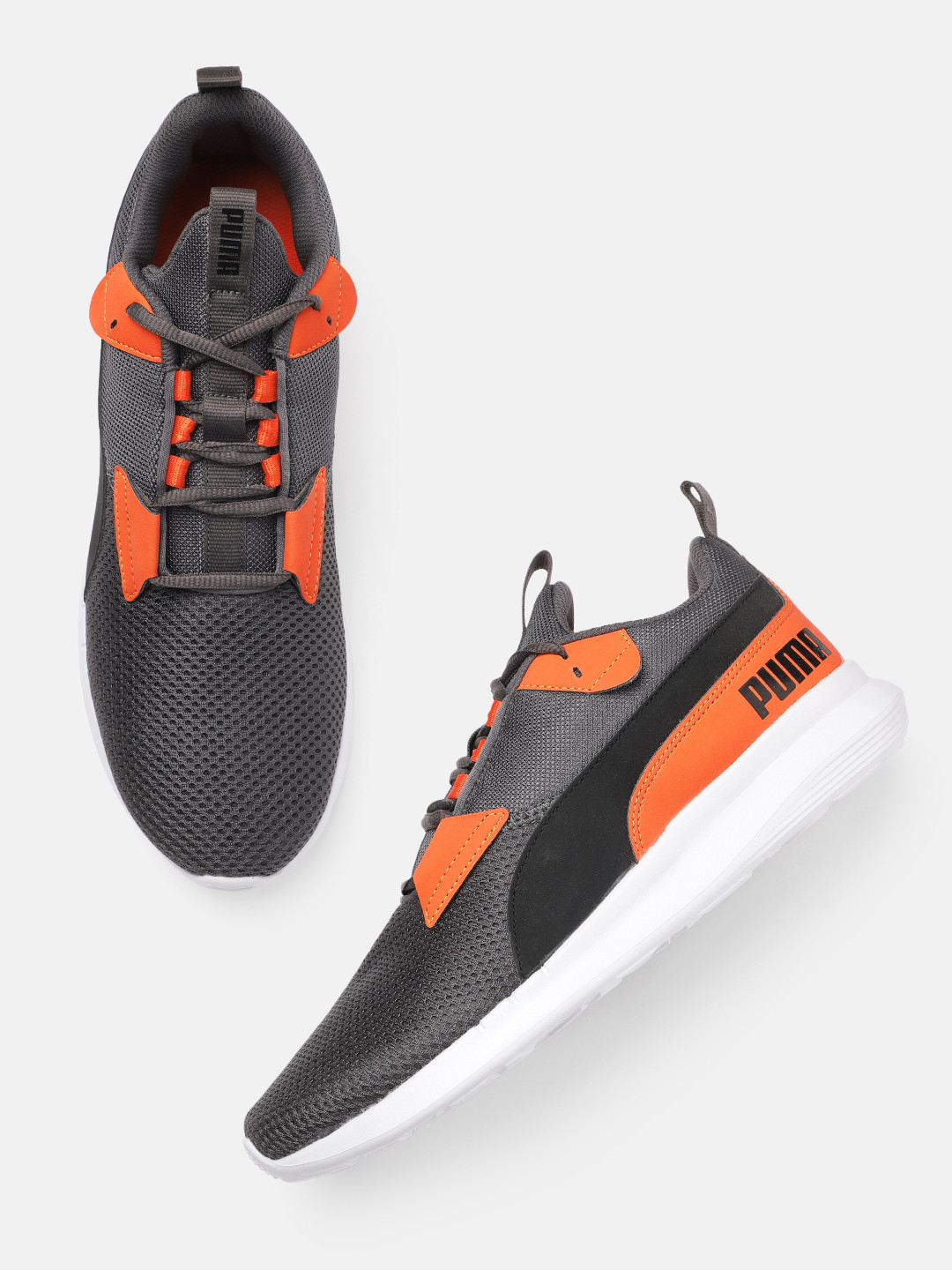 Buy Puma Men Grey Woven Design Player Sneakers - Casual Shoes for Men ...