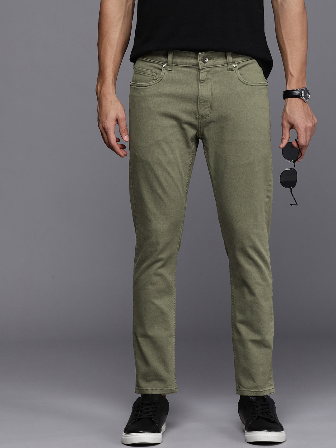 Buy Louis Philippe Jeans Men Slim Fit Low Rise Mildly Distressed ...