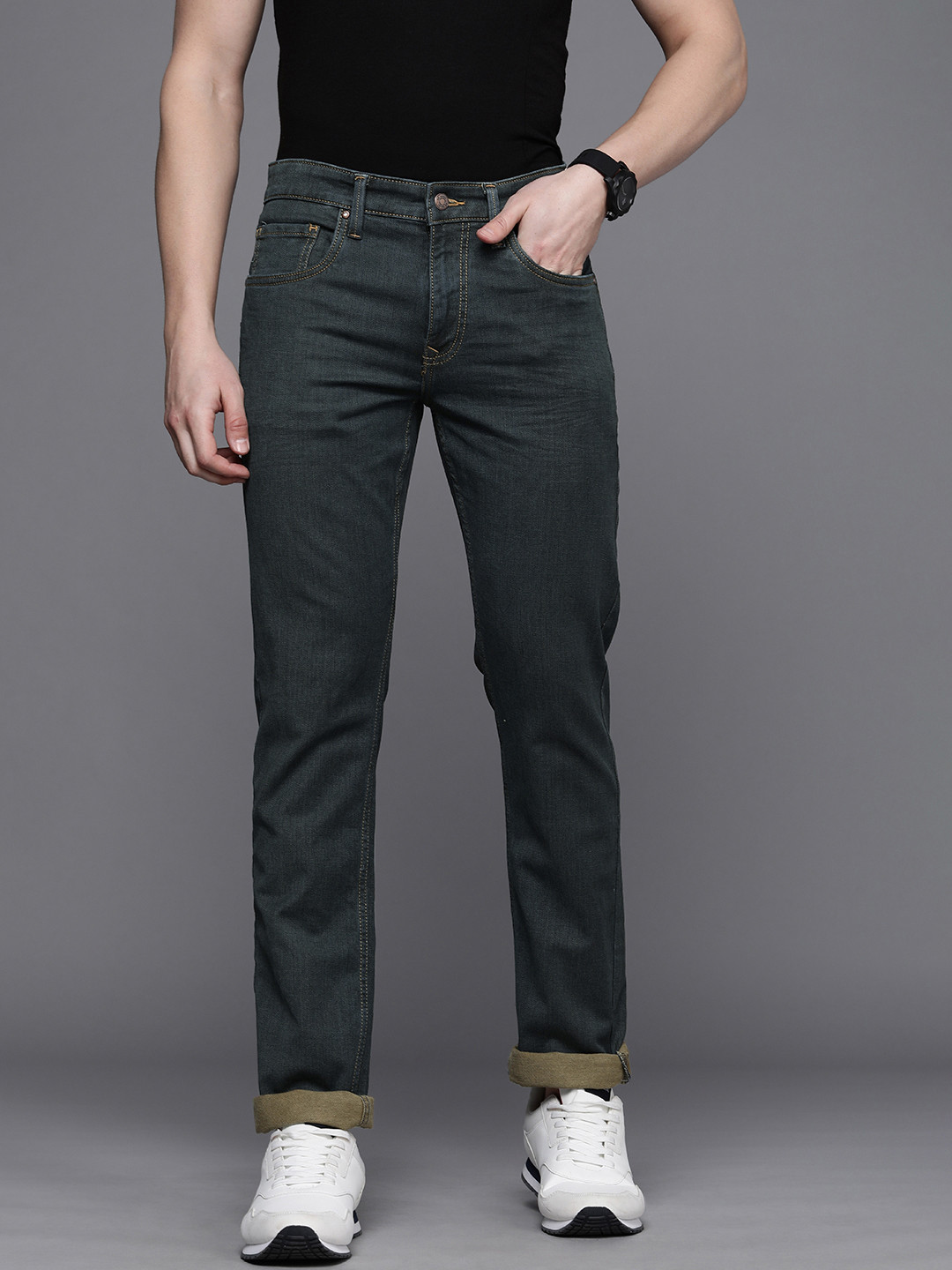 Buy Louis Philippe Jeans Men Slim Fit Low Rise Stretchable Jeans ...
