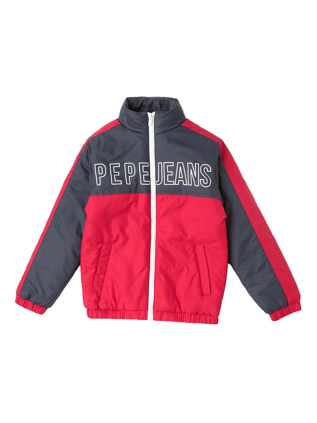 Buy Pepe Jeans Boys Red Colourblocked Padded Jacket - Jackets for Boys ...