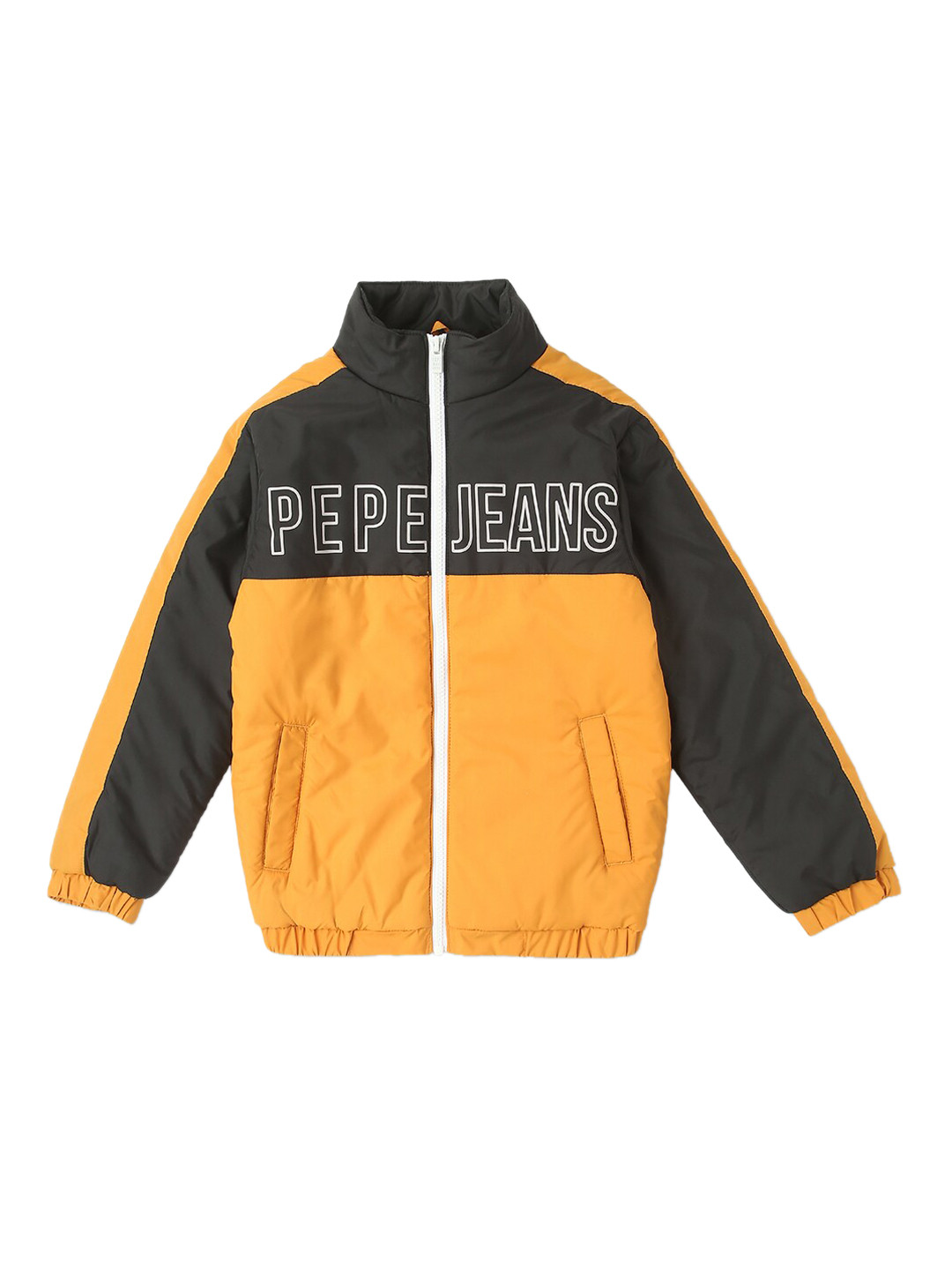 Buy Pepe Jeans Boys Mustard Colourblocked Bomber Jacket - Jackets for ...