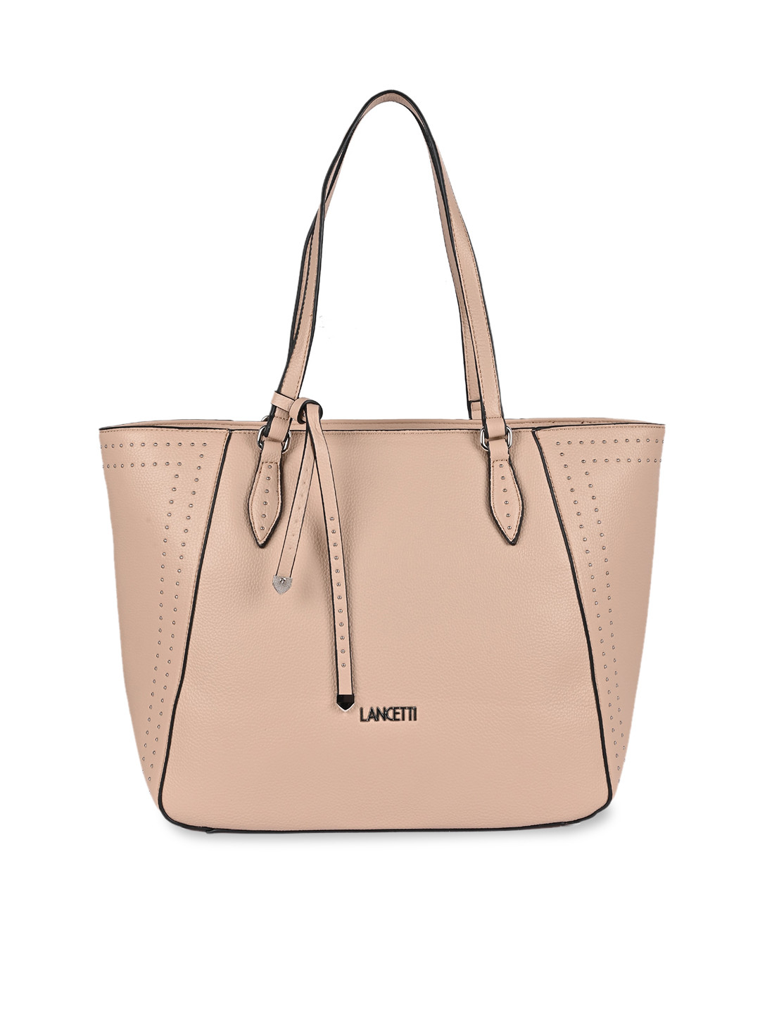 Buy LANCETTI Spectrum Cream Structured Shoulder Bag - Handbags for ...