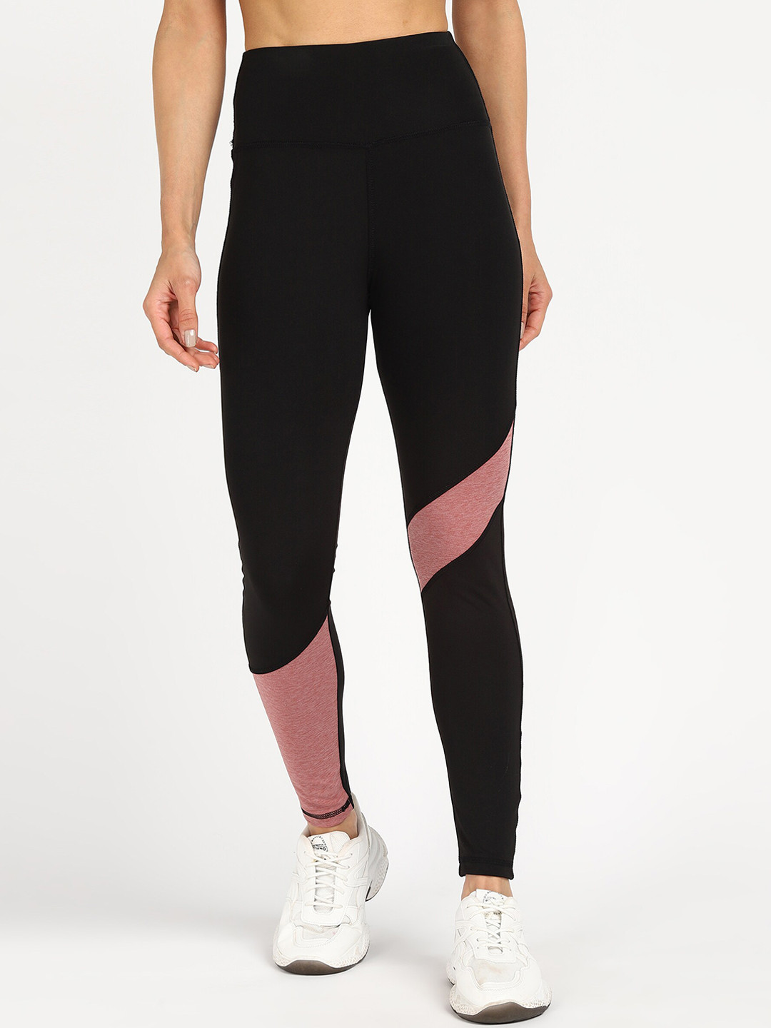 Buy Rock Paper Scissors Women Black High Waist Rapid Dry Tights ...