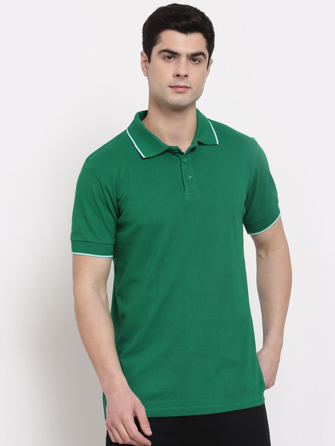 Buy PAUSE SPORT Men Green Polo Collar Cotton T Shirt - Tshirts for Men ... Buy PAUSE SPORT Men Green Polo Collar Cotton T Shirt - Tshirts for Men ...