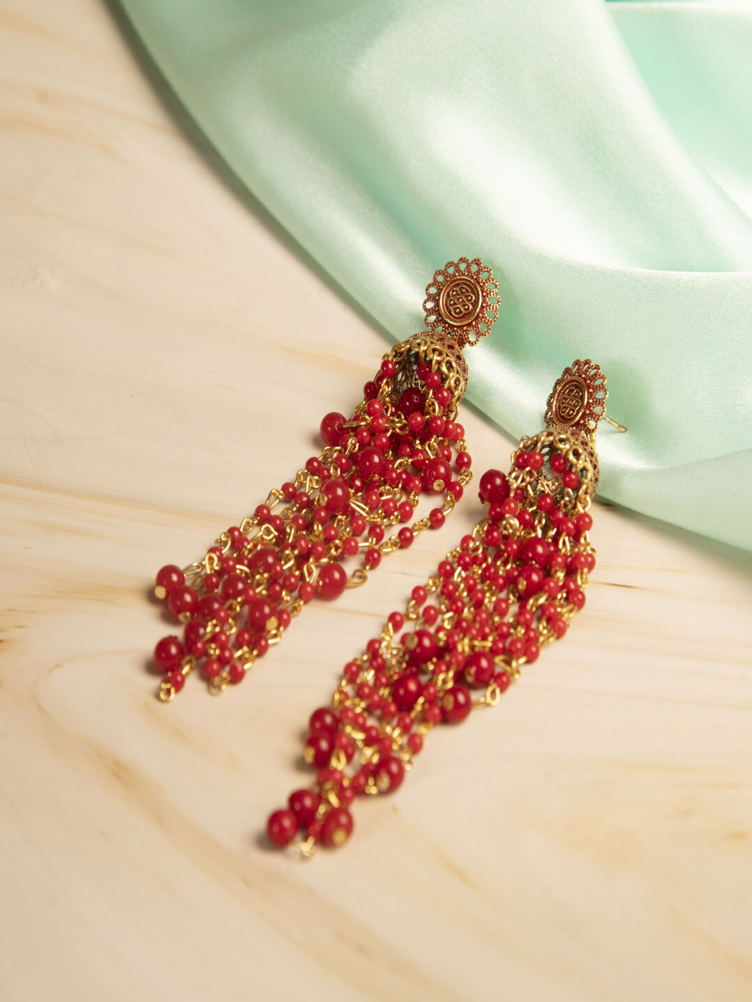 Buy Jewelz Red Contemporary Drop Earrings - Earrings for Women 20661026 ...