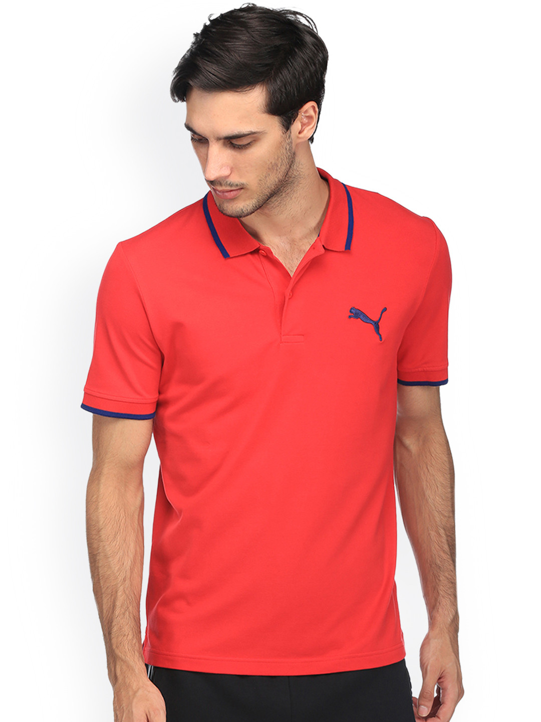 Buy Puma Men Red Solid Active Hero Polo T Shirt - Tshirts for Men ...
