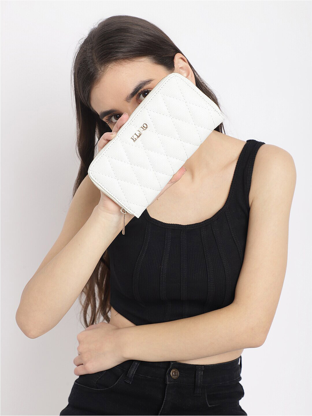 Buy KLEIO Women Quilted Detail Zip Around Wallet - Wallets for Women 20671220 | Myntra