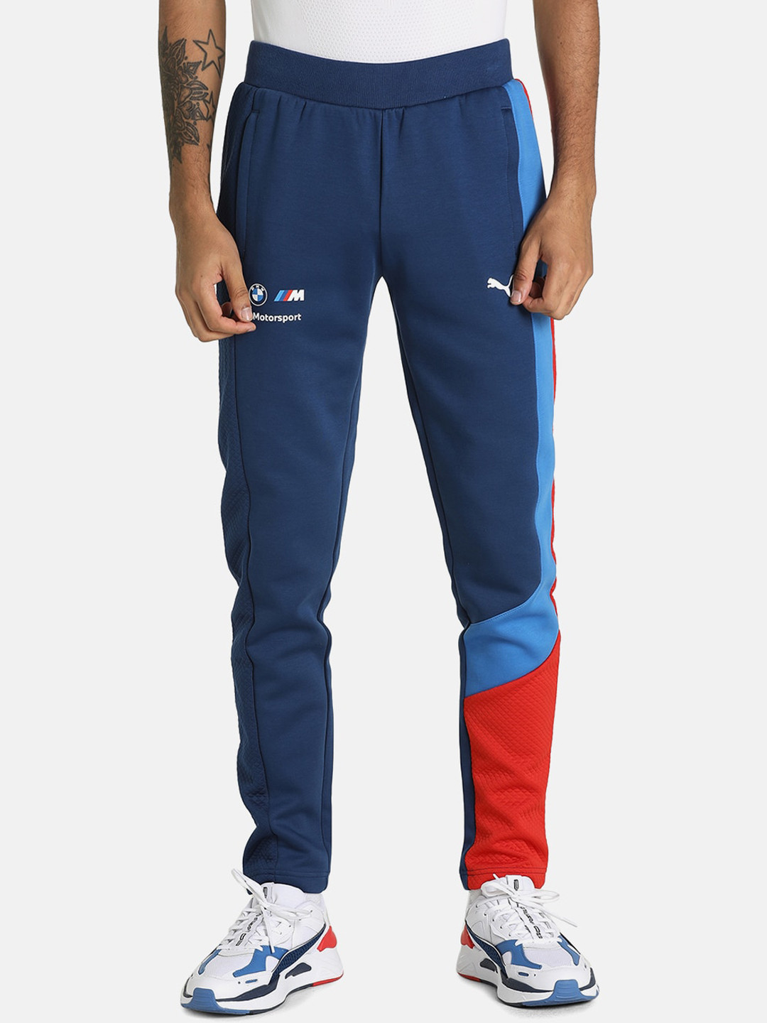 Buy PUMA Motorsport Men Blue BMW M Track Pants - Track Pants for Men ...