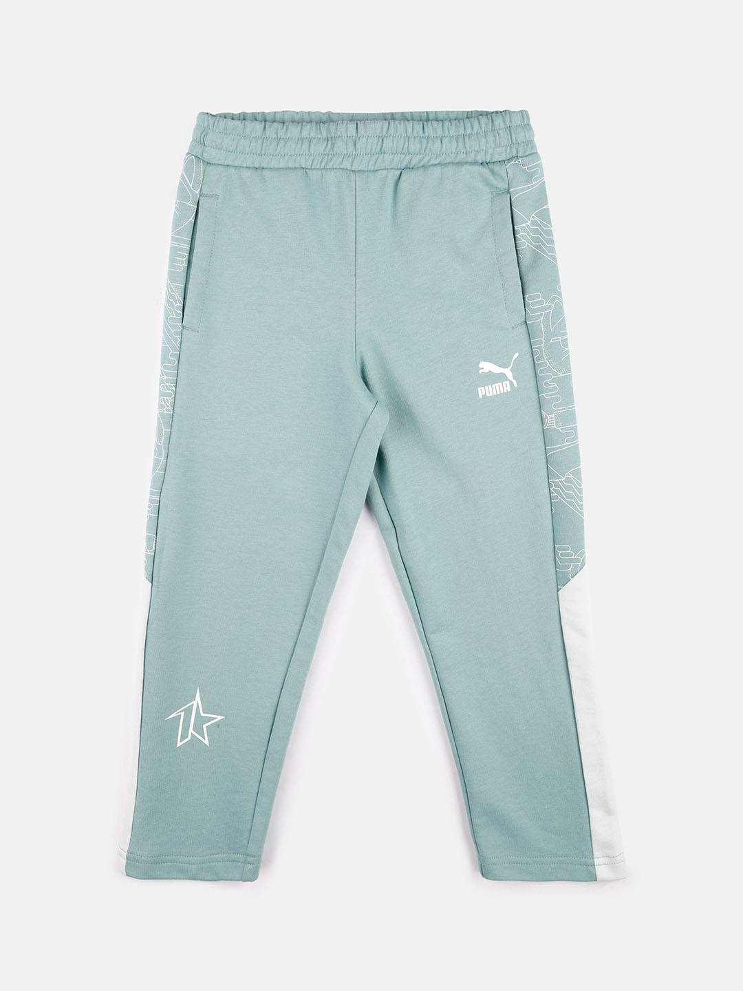 Buy Puma Boys Blue Printed Cotton PUMA X 1DER KL Rahul Character ...