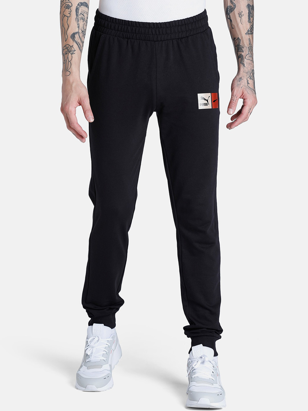 Buy Puma Men Slim Fit Formstrip Logo Cotton Joggers - Track Pants for ...