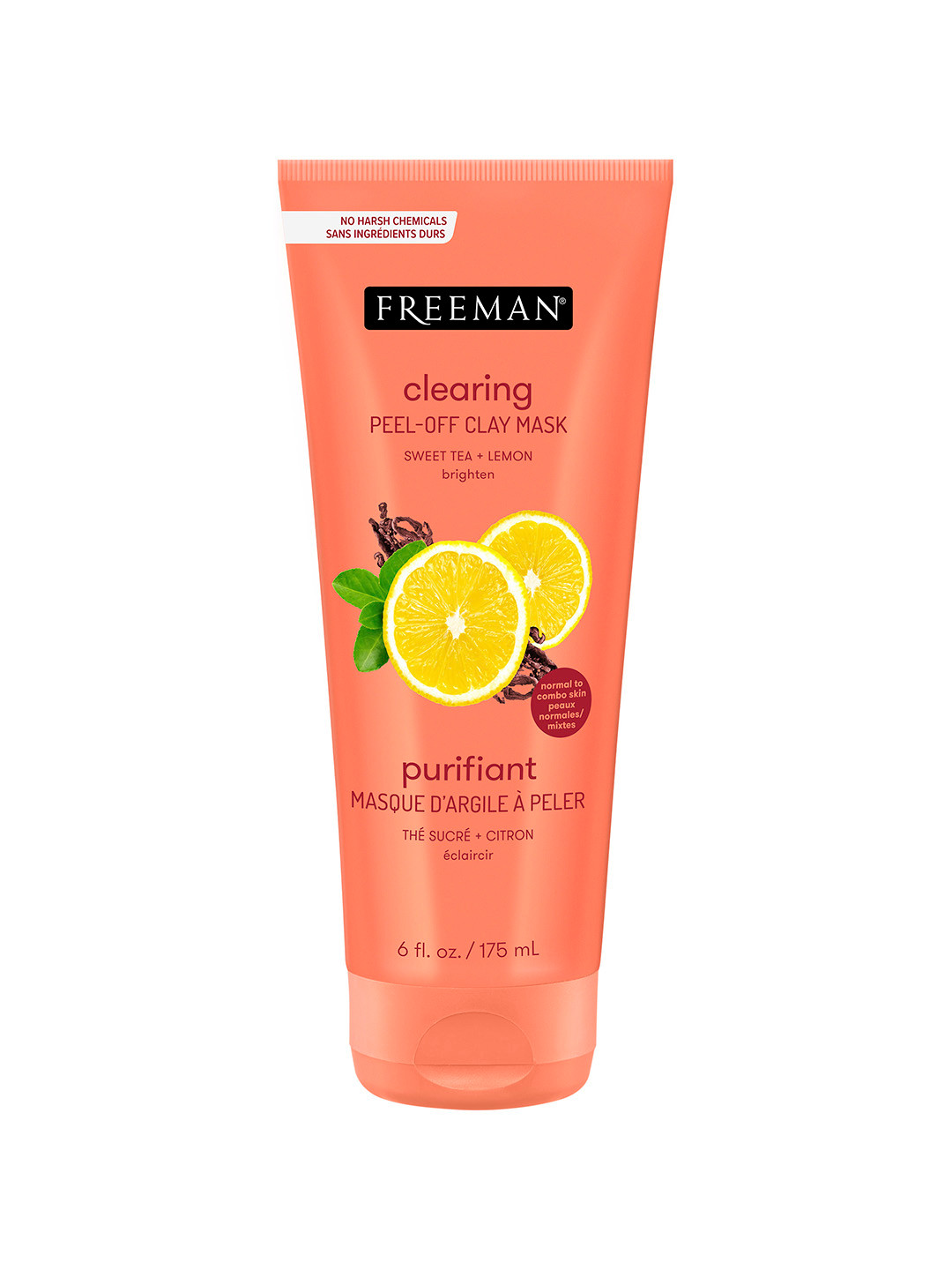 Buy FREEMAN Clearing Peel Off Clay Mask With Sweet Tea & Lemon 175 Ml ...